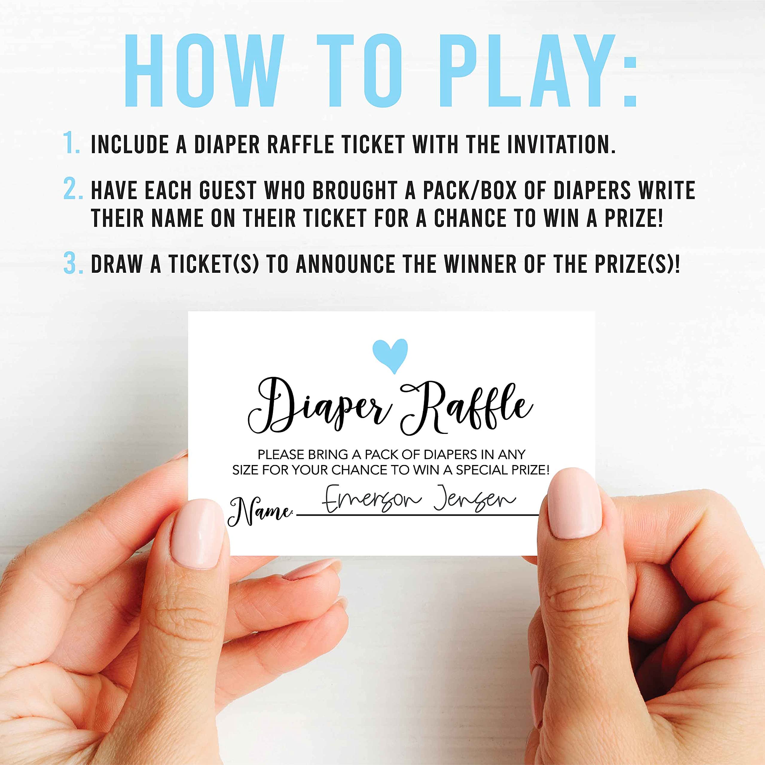 Buy Hadley Designs 25 Baby Shower Diaper Raffle Tickets For Baby Shower ...