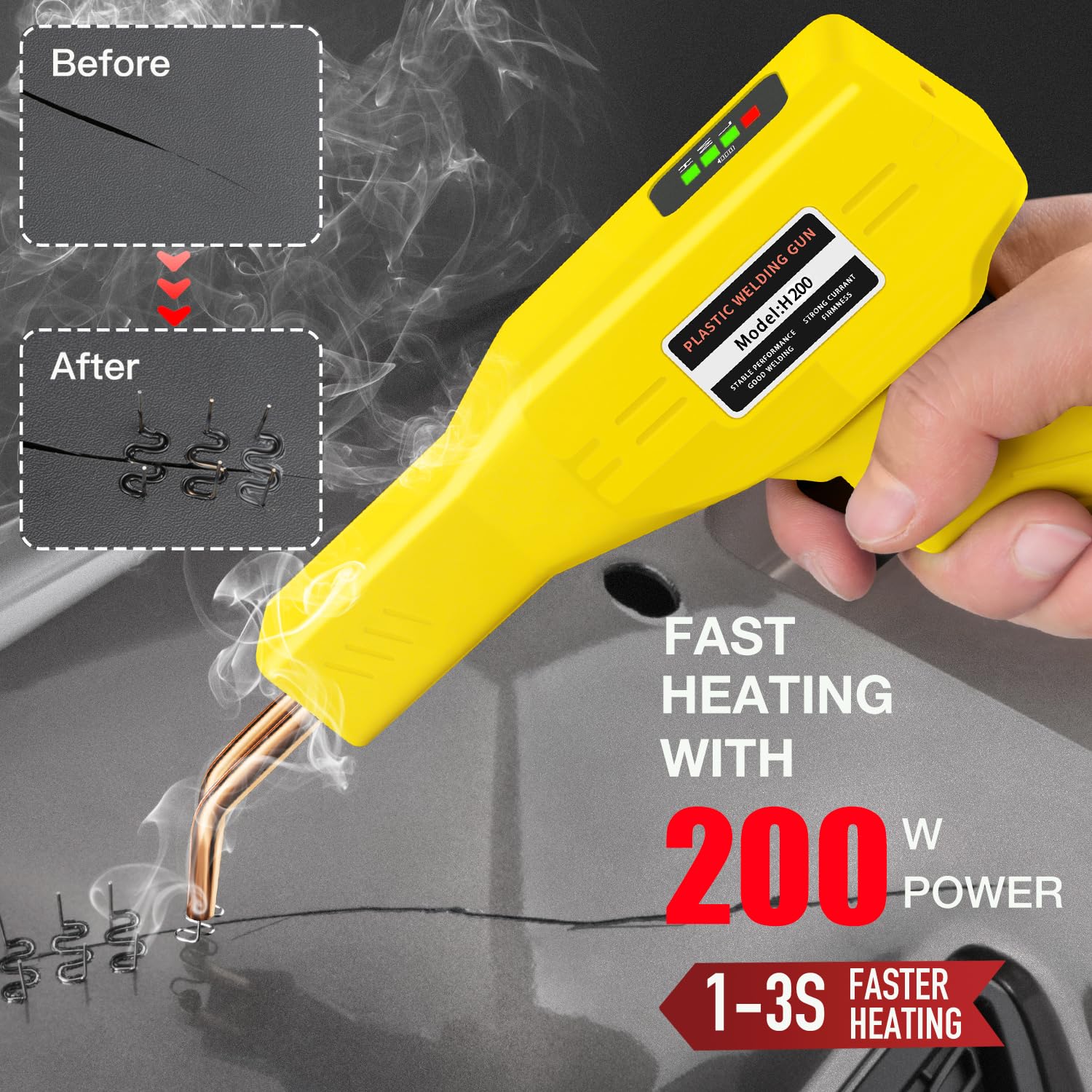 Snapklik.com : 200W Cordless Plastic Welder - 1050Pcs 6 Types Hot ...