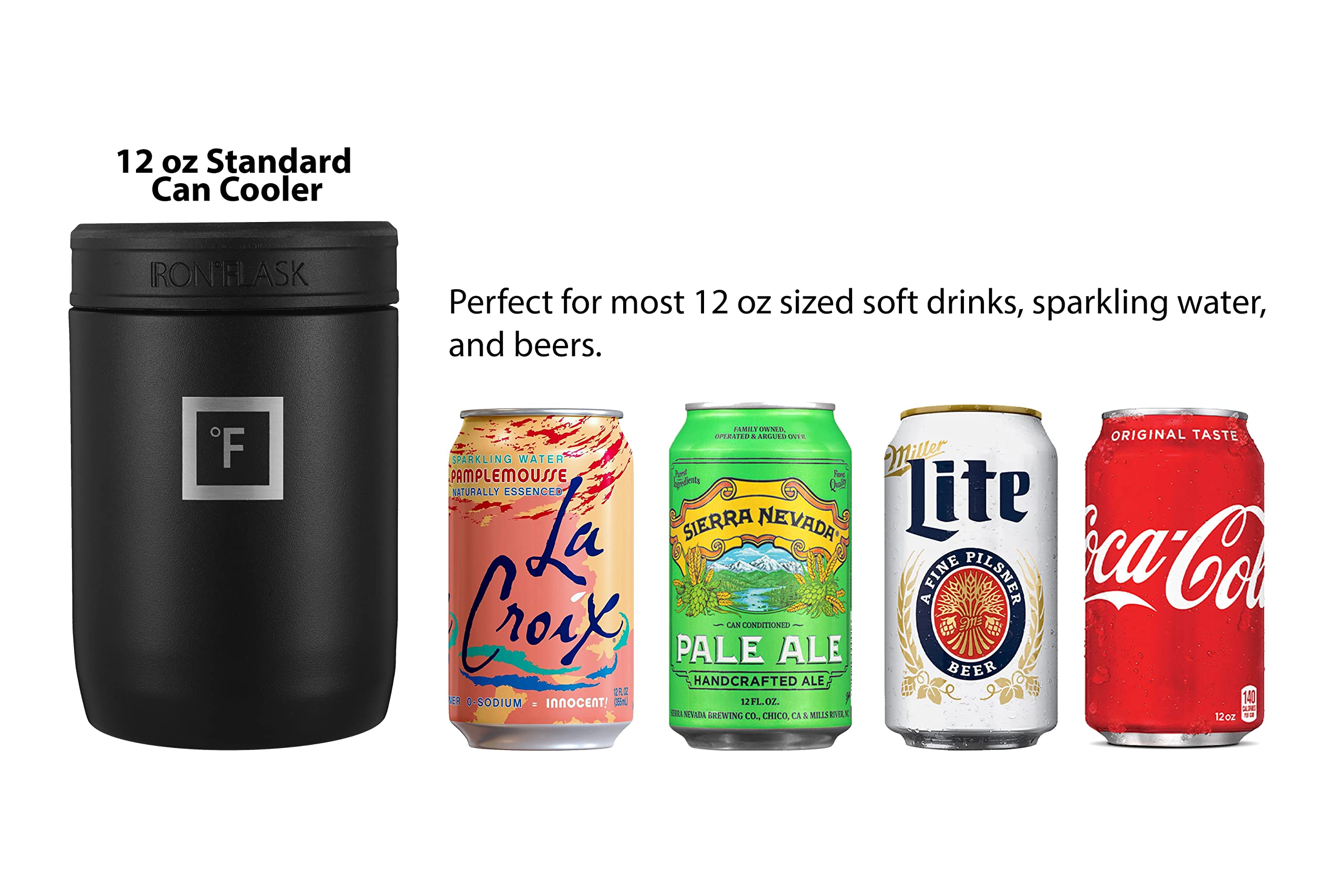 Snapklik.com : IRON FLASK Standard Can Cooler 12oz For Beer, Soda ...