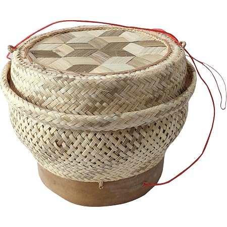Amazon.com | Sticky Rice Basket -Kratip Size 3 Inches (Pack of 4 ...