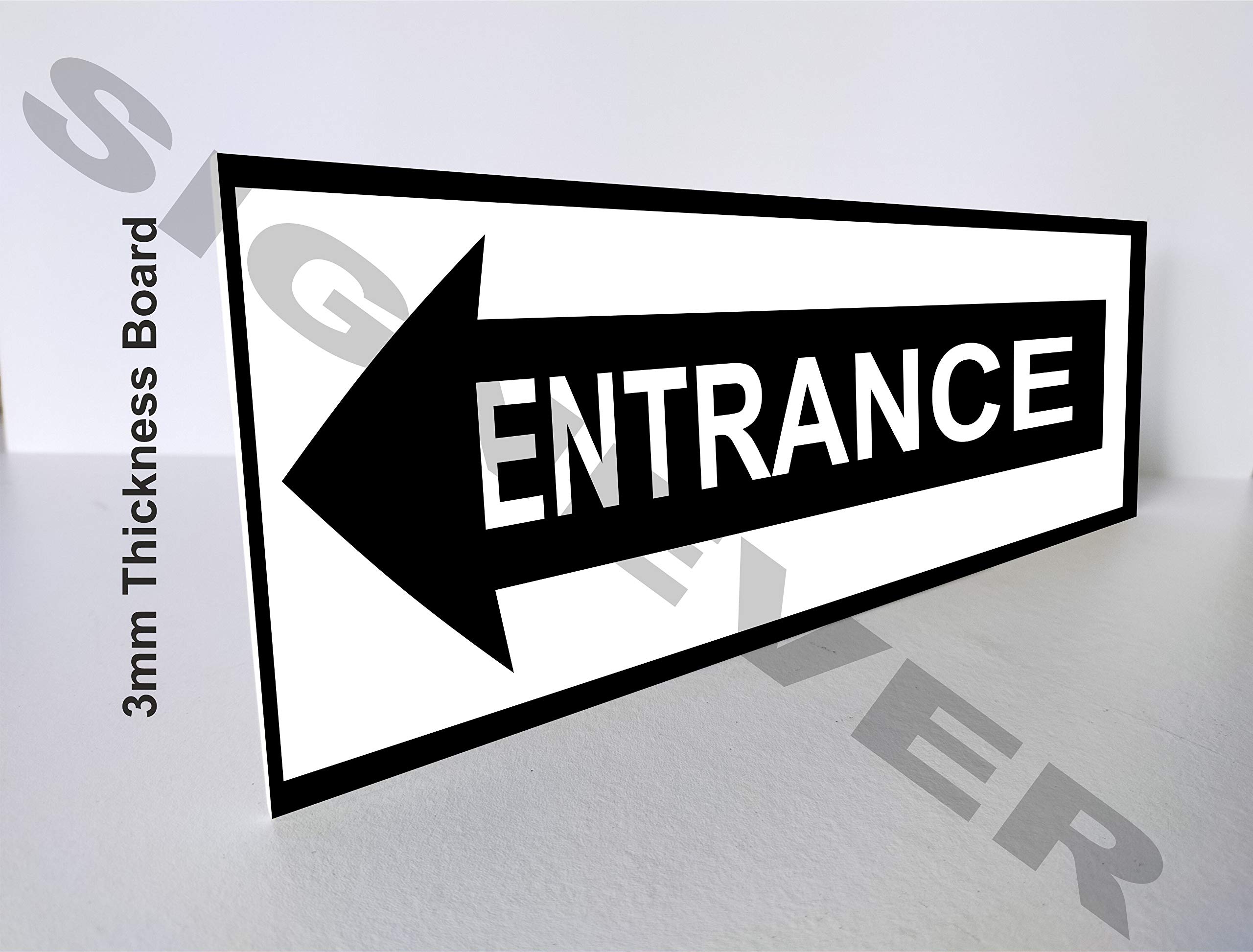 Buy SIGN EVER Entrance Left Side Sign Board Bank Office Hospital School ...