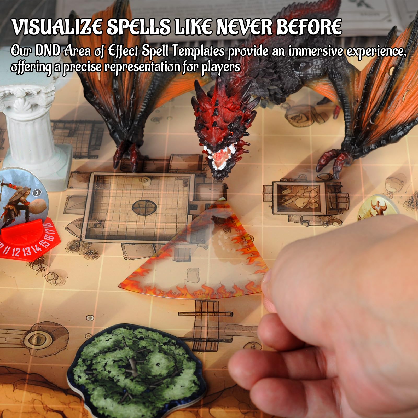 Snapklik.com : CZYY DND Area Of Effect Spell Templates - Set Of 28 ...
