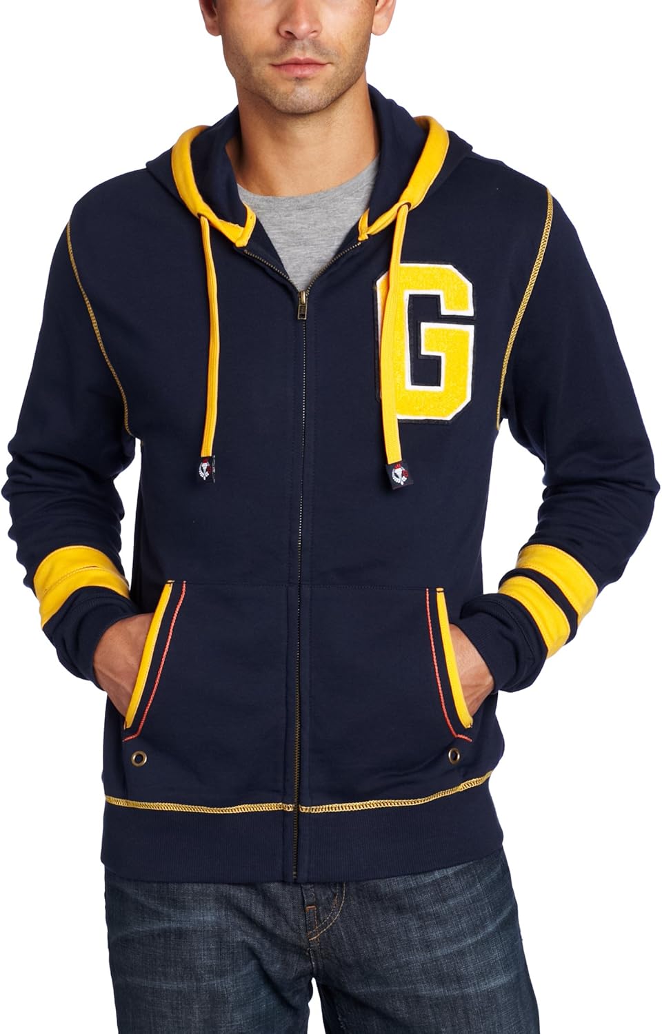 Generra Men's Zip Up Hoodie, Deep Sea, Medium at Amazon Men’s Clothing ...