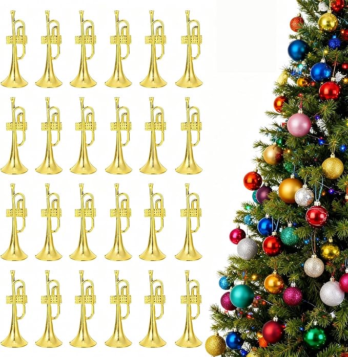 Amazon.com: VOSAREA 24pcs Musical Instruments Ornaments Miniature Music ...