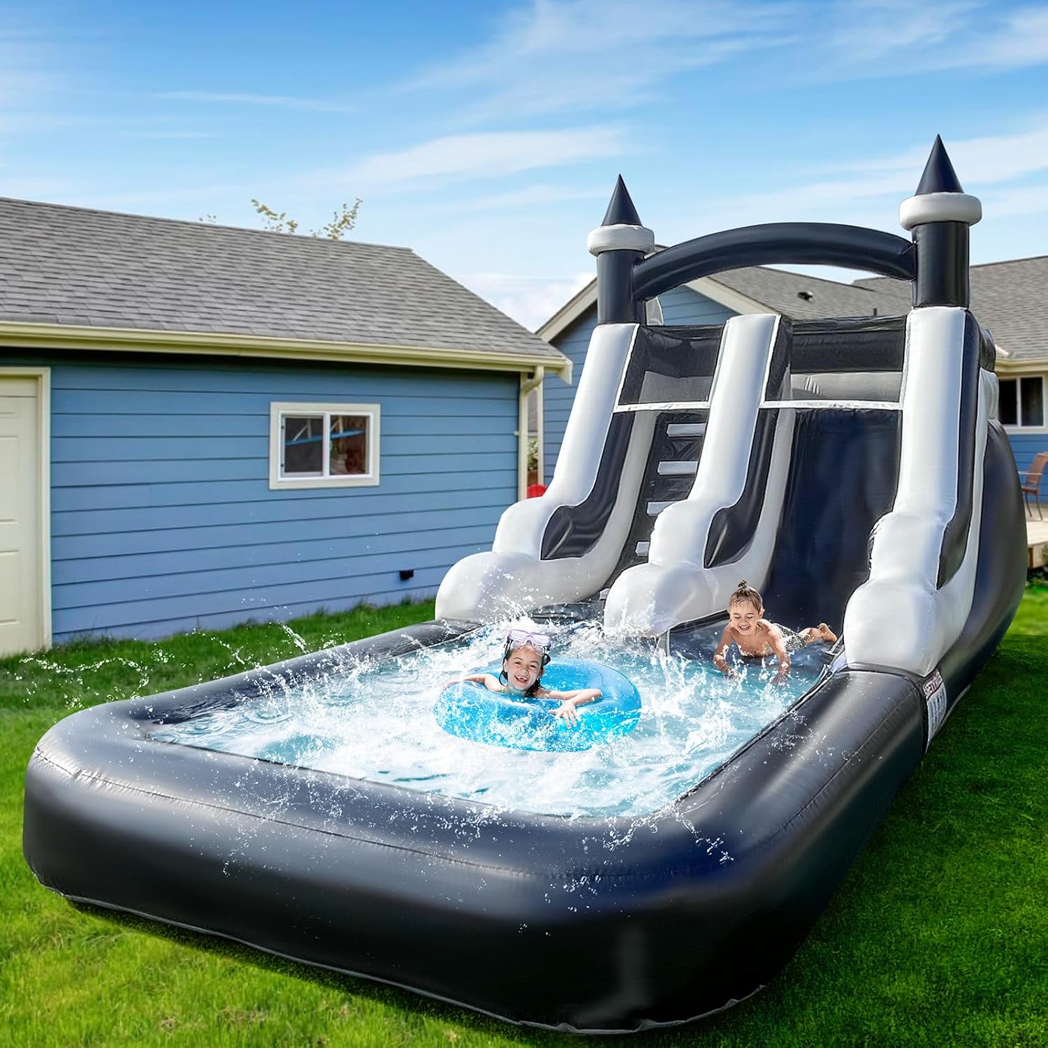 Amazon.com: Water Slide Commercial, 21FT Big Water Slide for Kids and ...