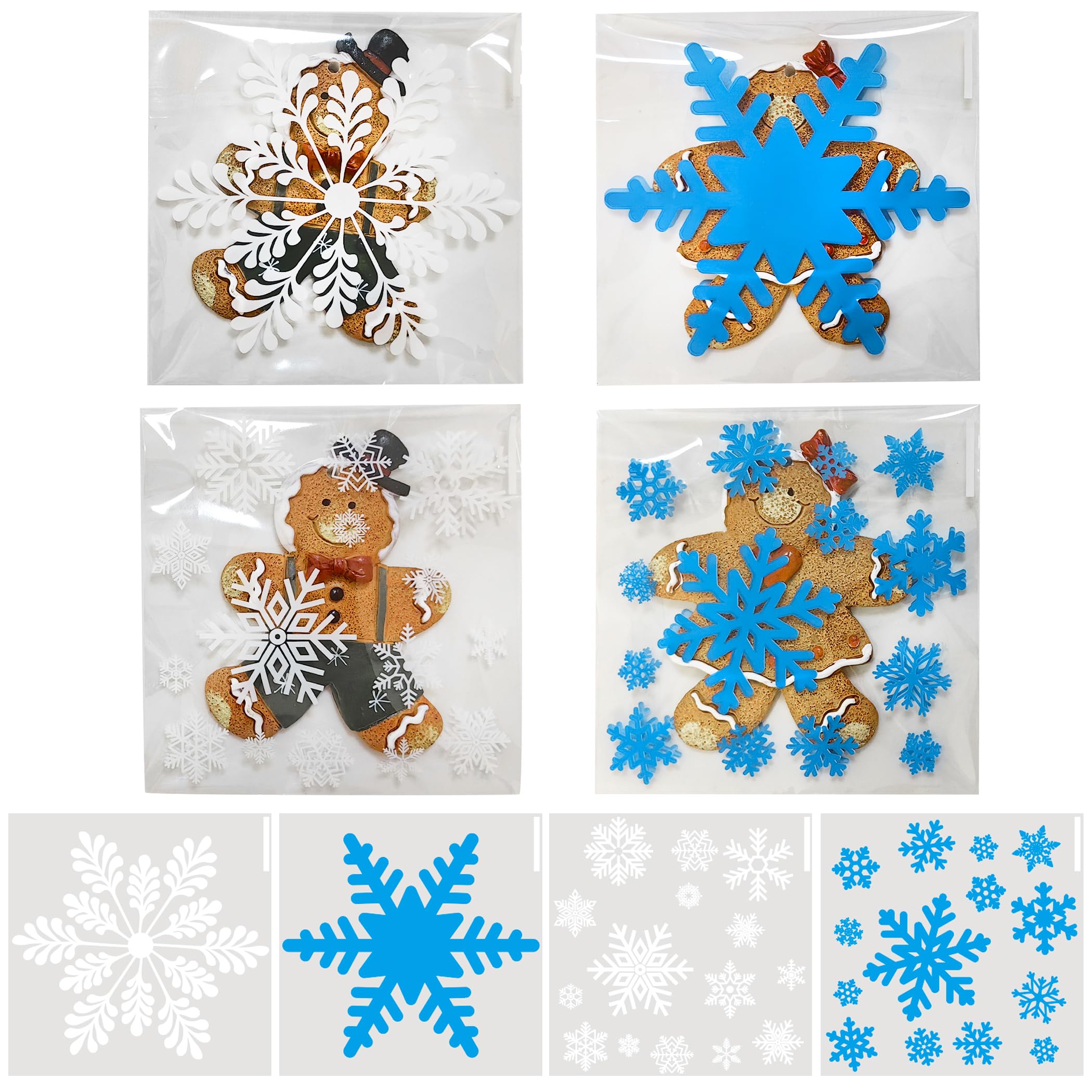 Amazon.com: Christmas Self Sealing Cookie Bags: 100 Pcs 4x4 Inches ...