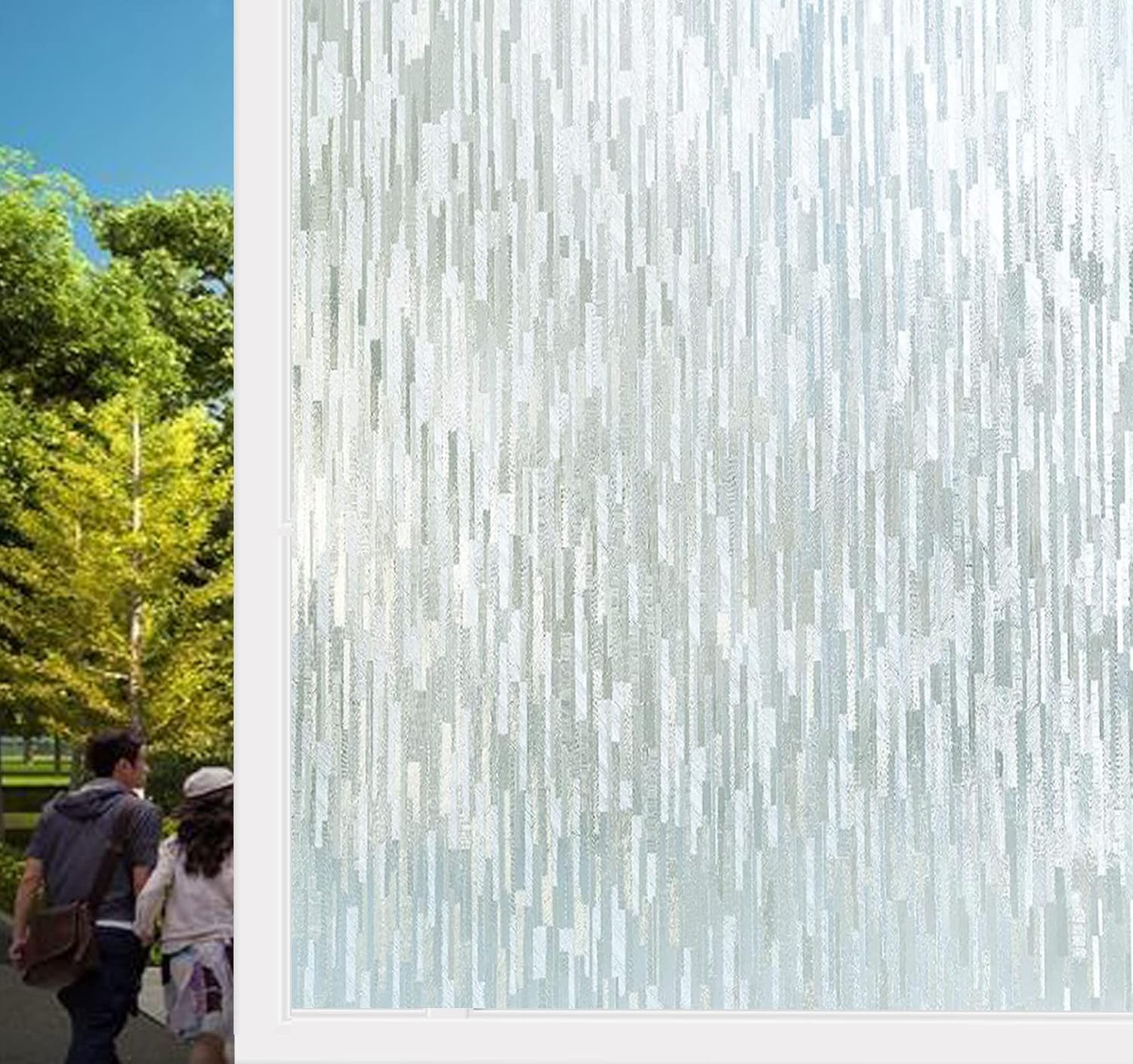 Amazon.com: Haton Window Privacy Film, Pure Frosted Glass Window Film ...