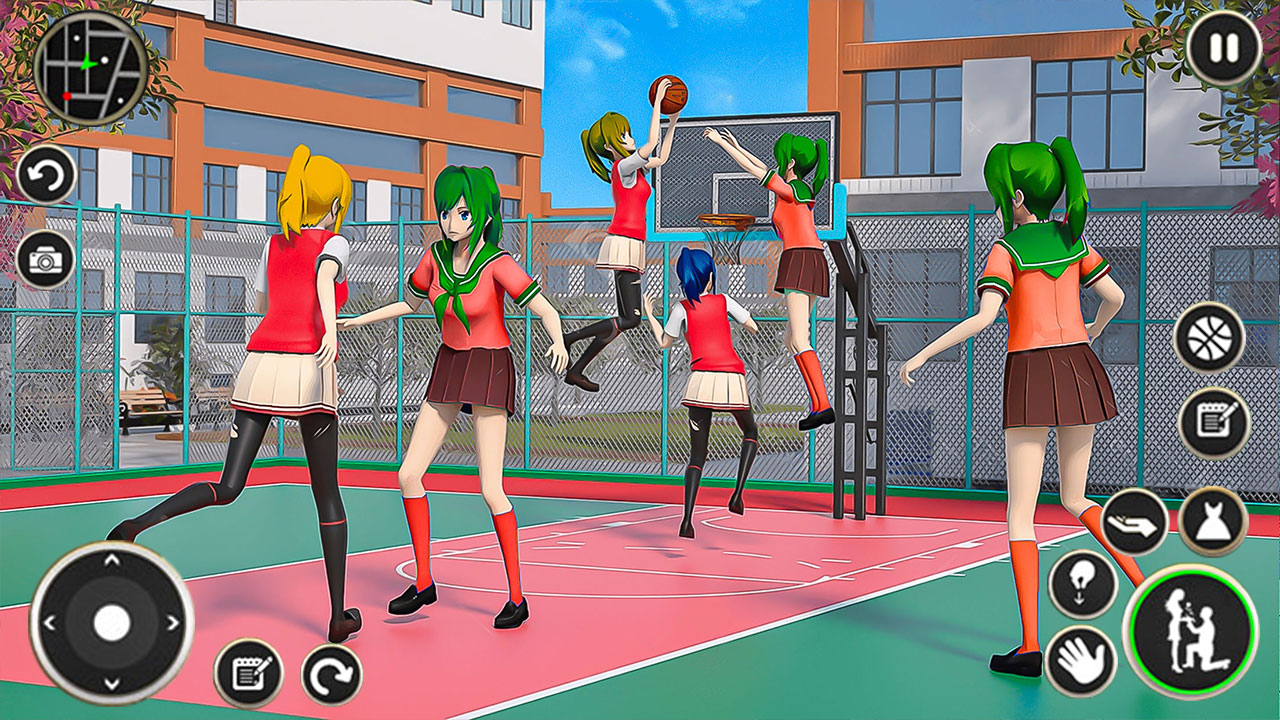 Anime Girl High School Game Simulator 3D:Yandere High School Pranks ...