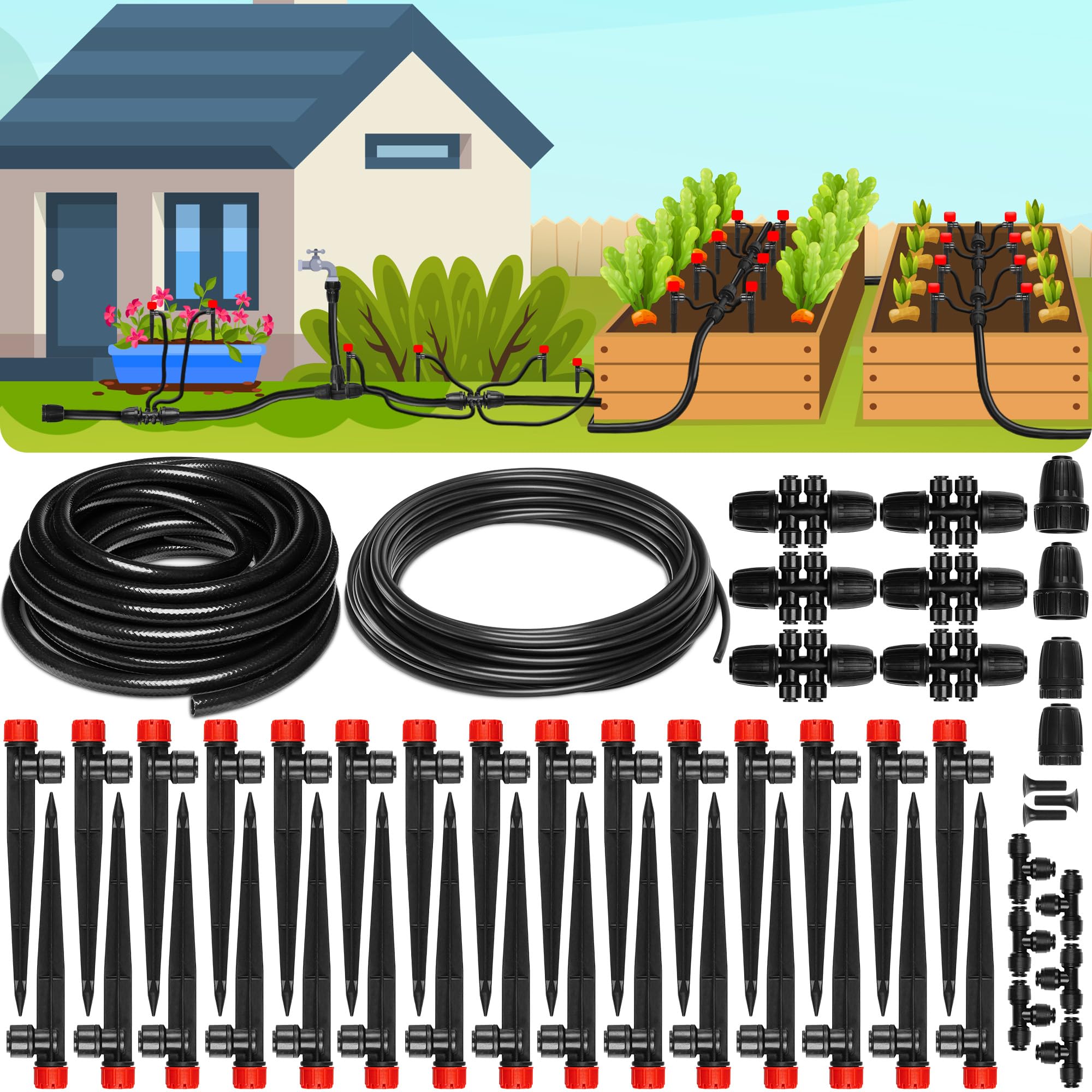 Buy CARPATHENDrip Irrigation System - Adjustable Quick Connect ...