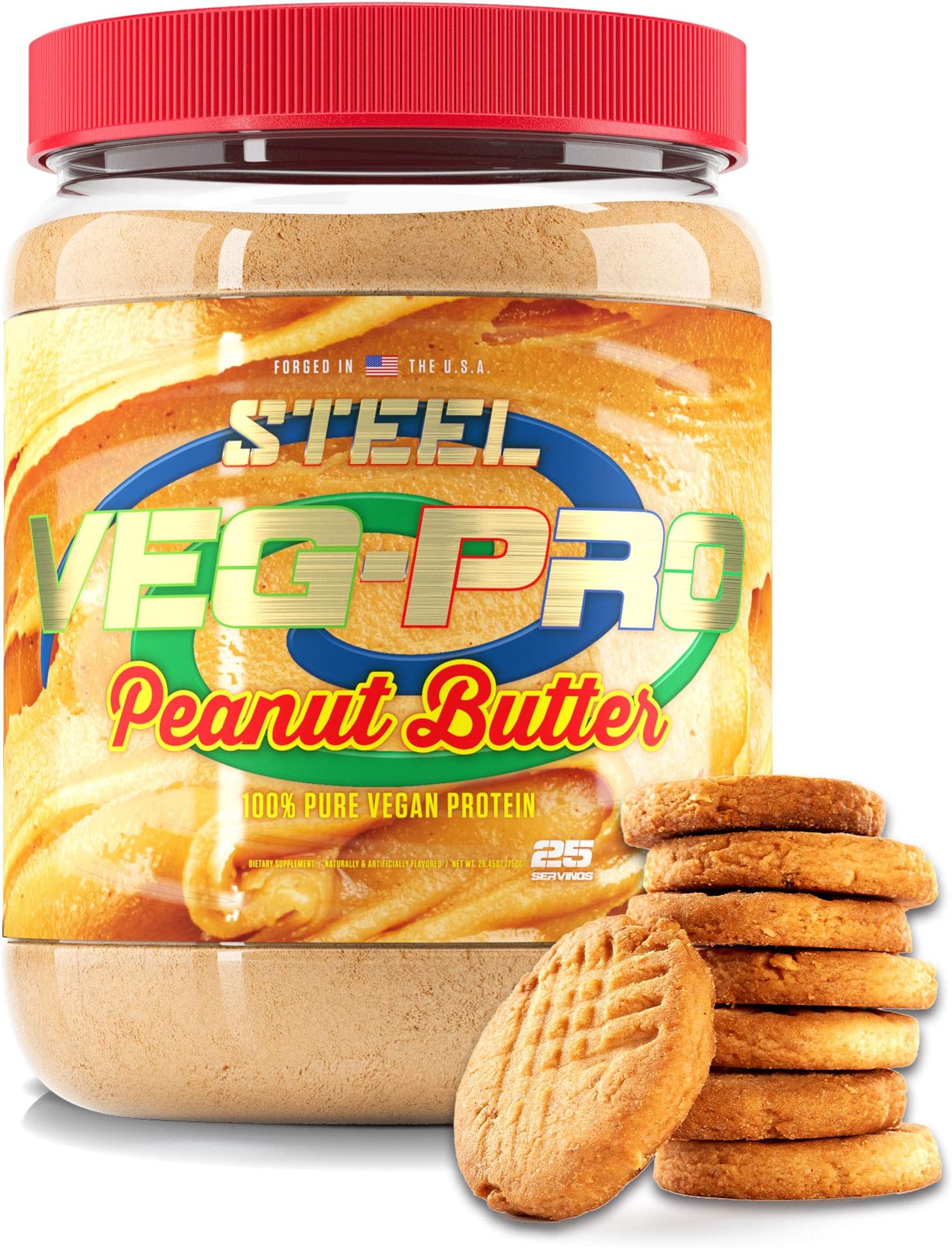 Amazon.com: Steel Supplements Veg-PRO | Vegan Protein Powder, Peanut ...