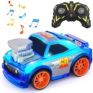 Amazon.com: SGILE 2.4 Ghz Radio Control Car with LED Lights and Music ...