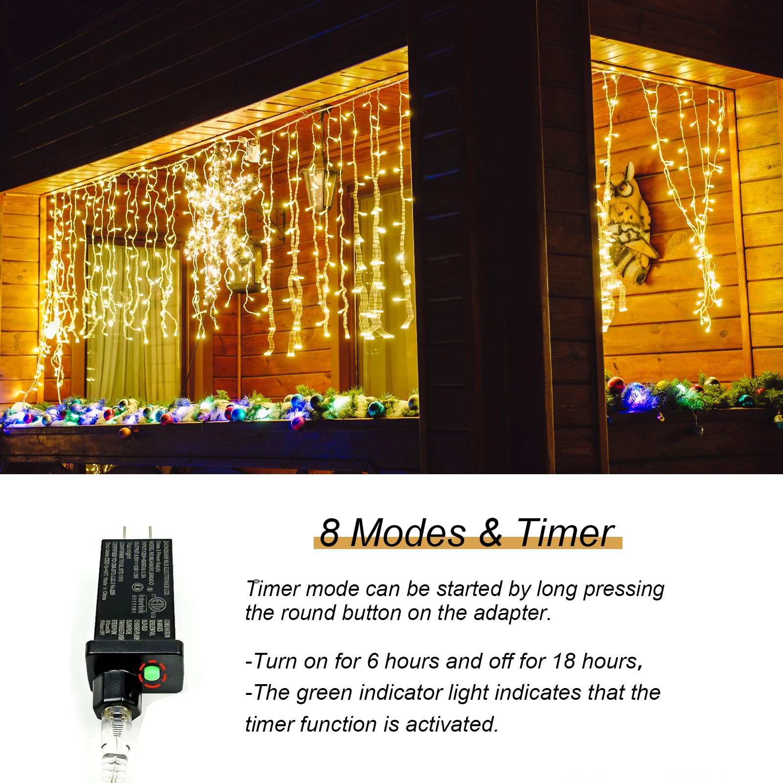 Snapklik.com : Solhice LED Curtain Lights Outside 30ft X 3ft For ...