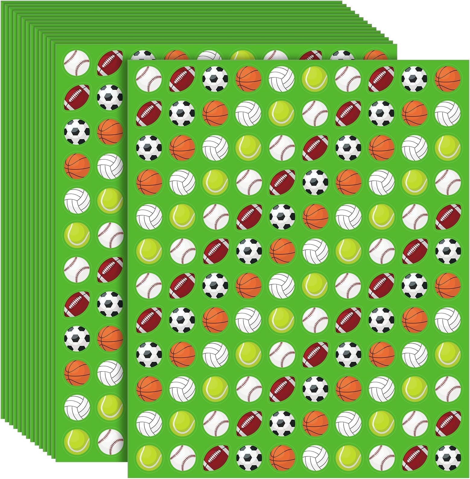 Amazon.com: Sport Ball Sticker for Kids,2 inch 300pcs Waterproof Mixed ...