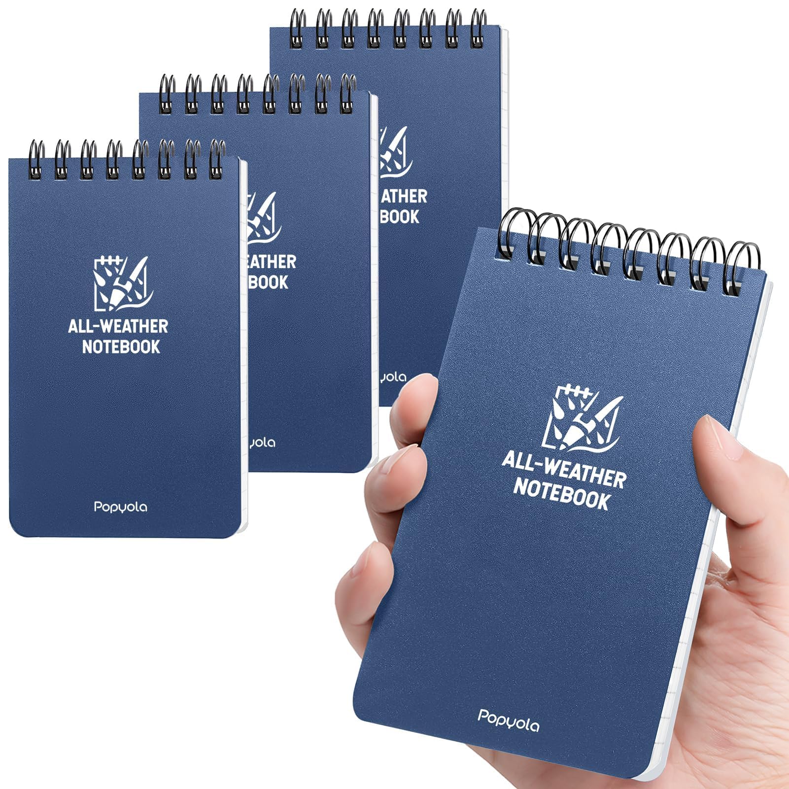 Amazon.com : POPYOLA Waterproof Pocket Notebook, 3x5 Pocket Notepad ...