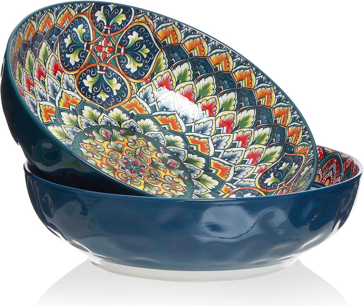 Amazon.com | YUN TAO Large Serving Bowls,10 inch Fruit Salad Bowls, 75 ...