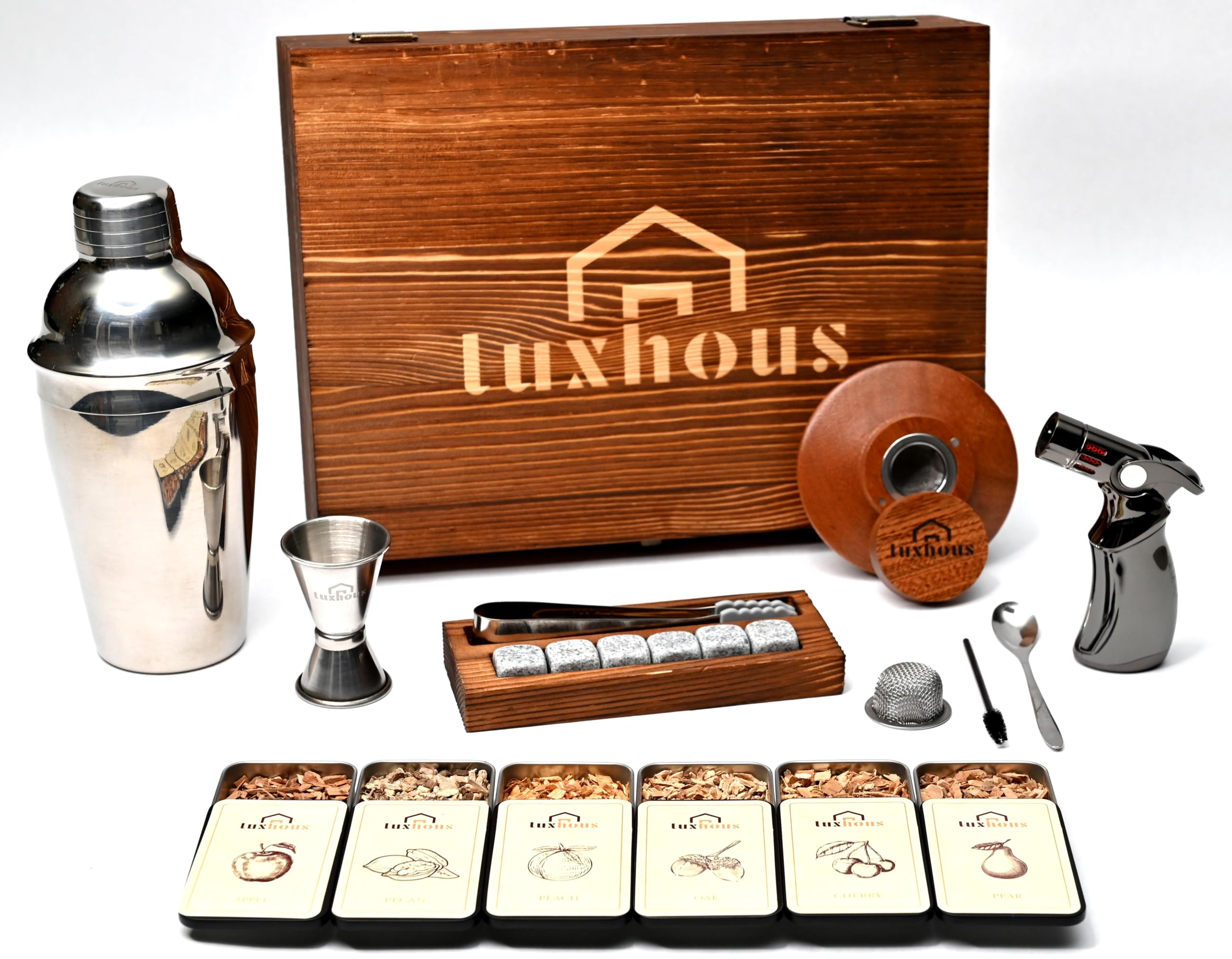 Amazon.com: Cocktail Smoker Kit 24Pcs [Shaker & Jigger Included ...