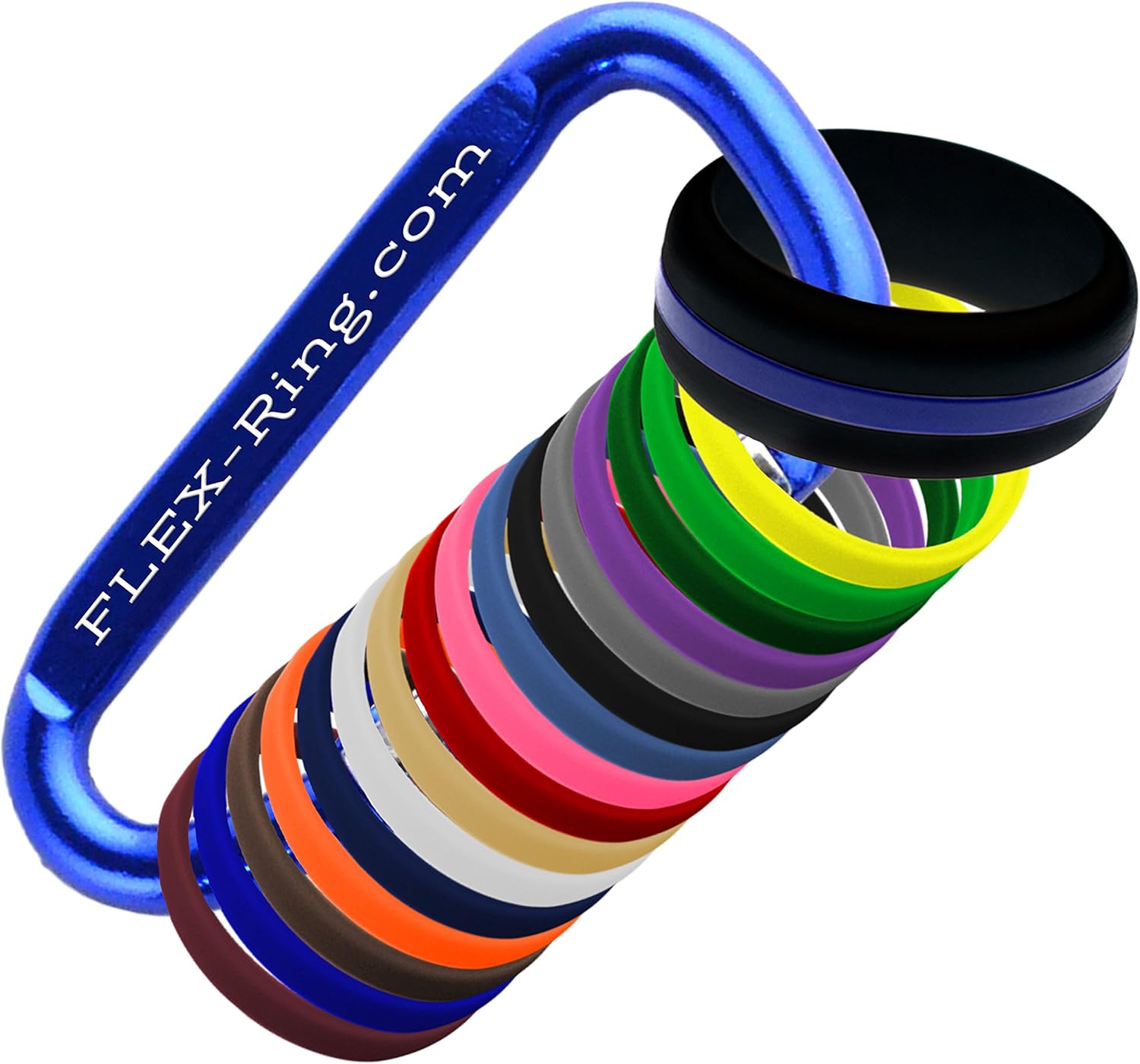 Amazon.com: FLEX Ring - Womens Mens Black Silicone Ring - Changeable ...