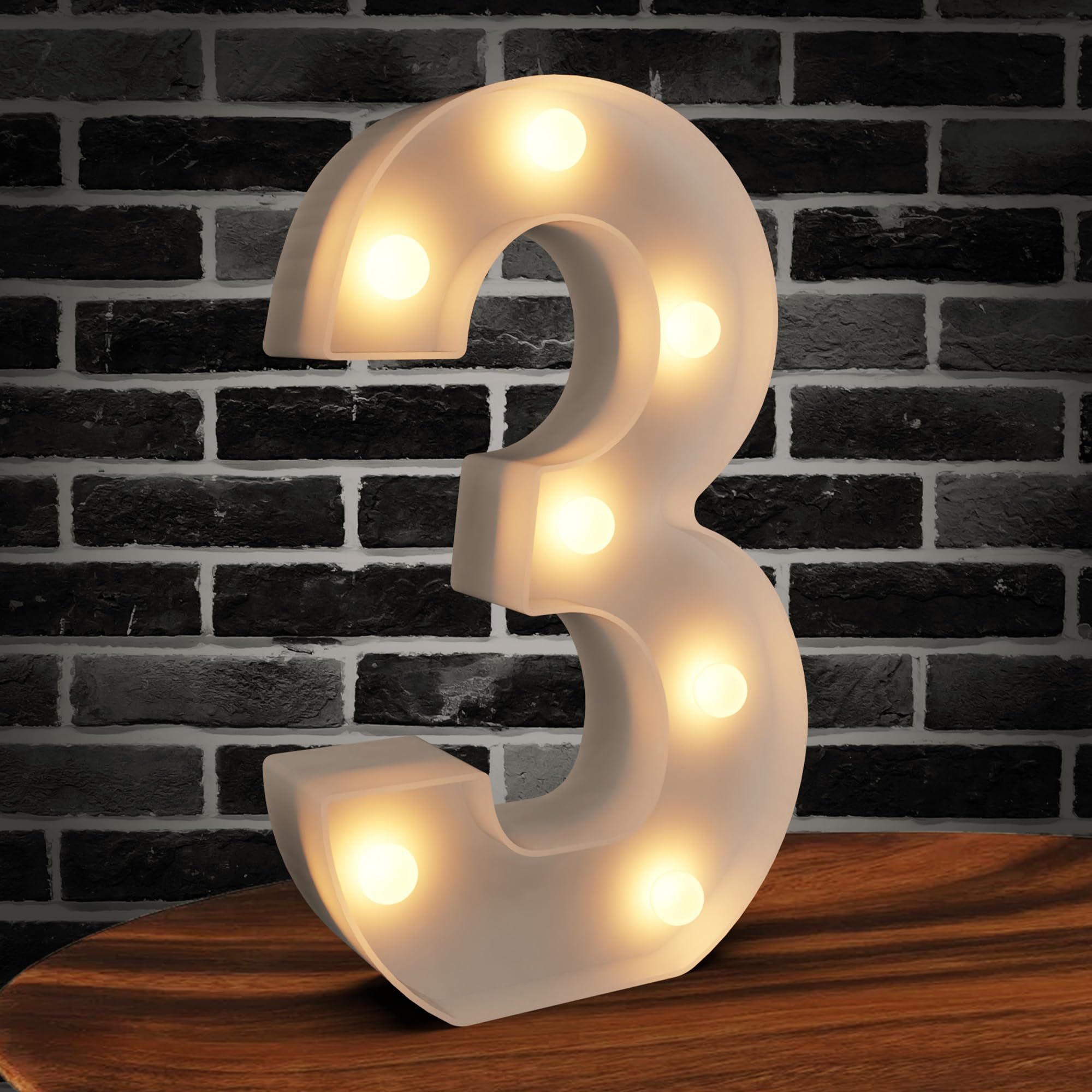 Amazon.com: Marquee Numbers Light up Numbers, 0-9 Number Battery ...