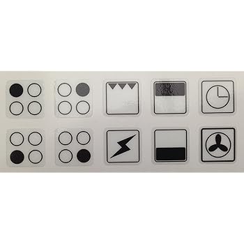 Cooker Oven Stove Range Hob Stickers Symbols Replacement Labels Knob ...