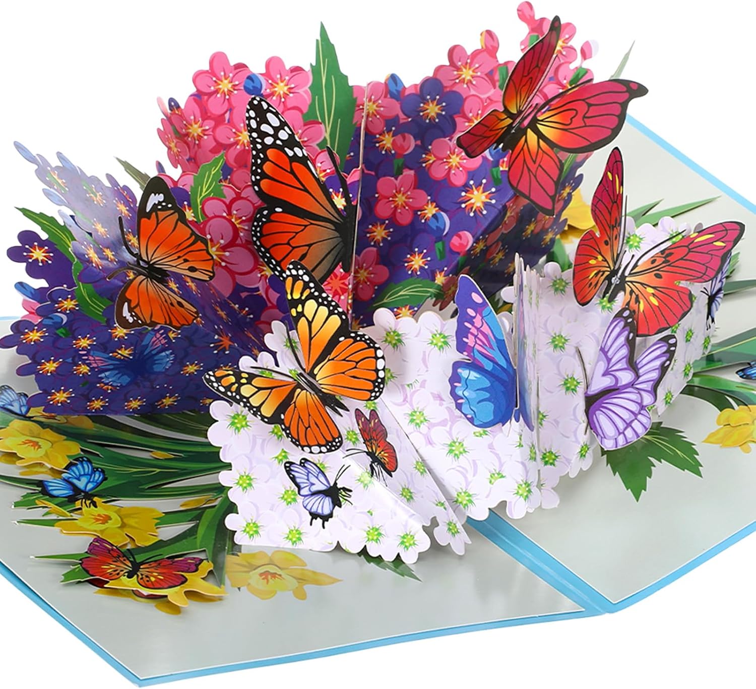 Amazon.com: Nogeqi Pop Up Butterfly Birthday Card Butterfly Nature 3D ...