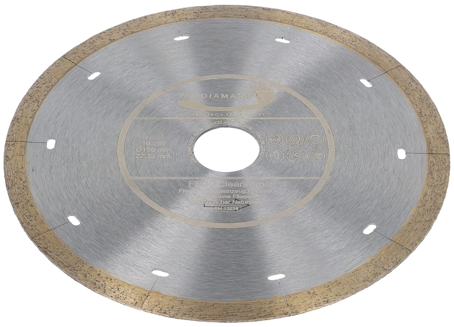 PRODIAMANT FD30 CleanRim diamond tile disc 6″ 150 mm for thin porcelain ...