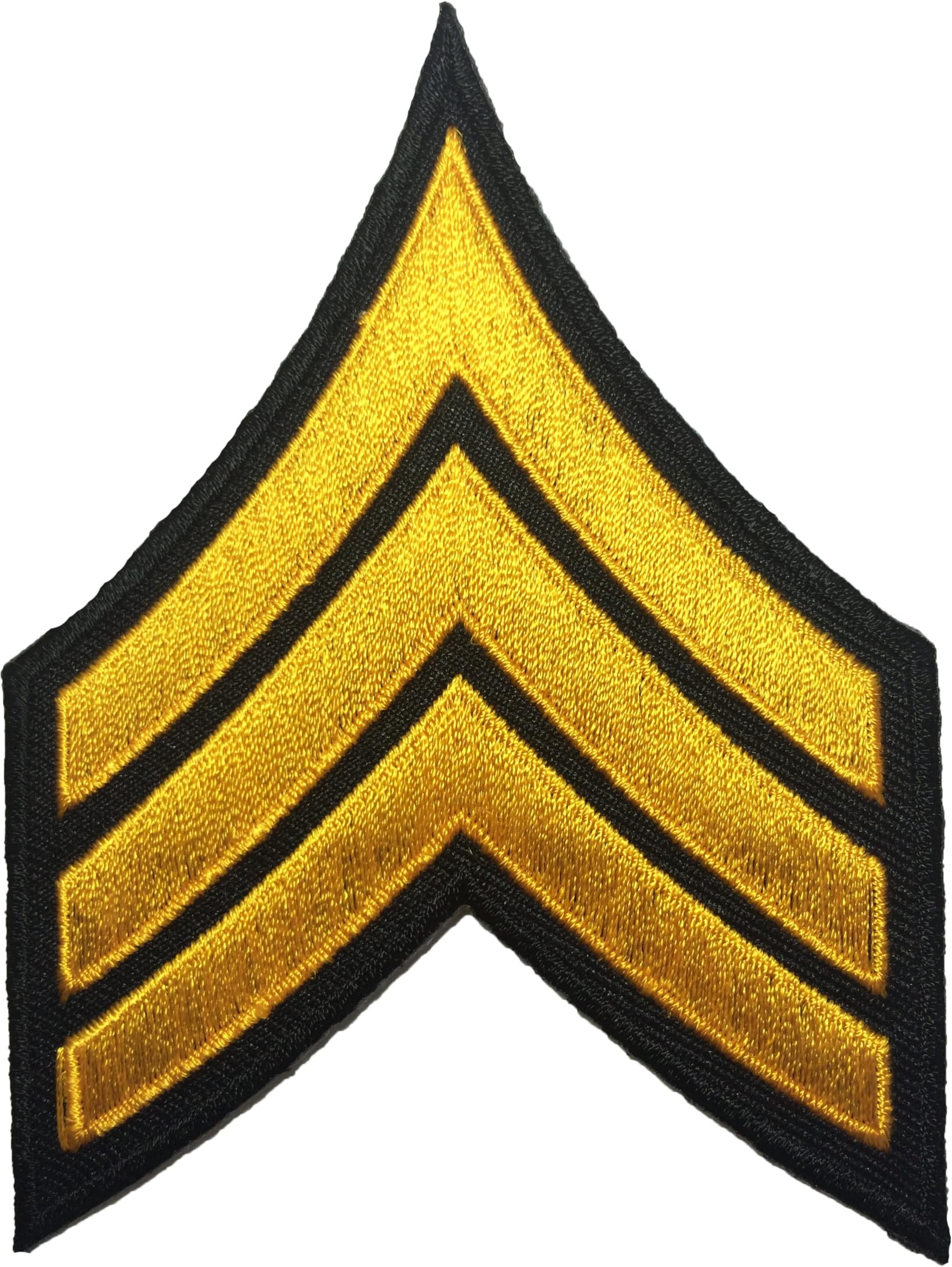 Amazon.com: Uniform Patches - Chevron Patches Black on OD Green Backing ...