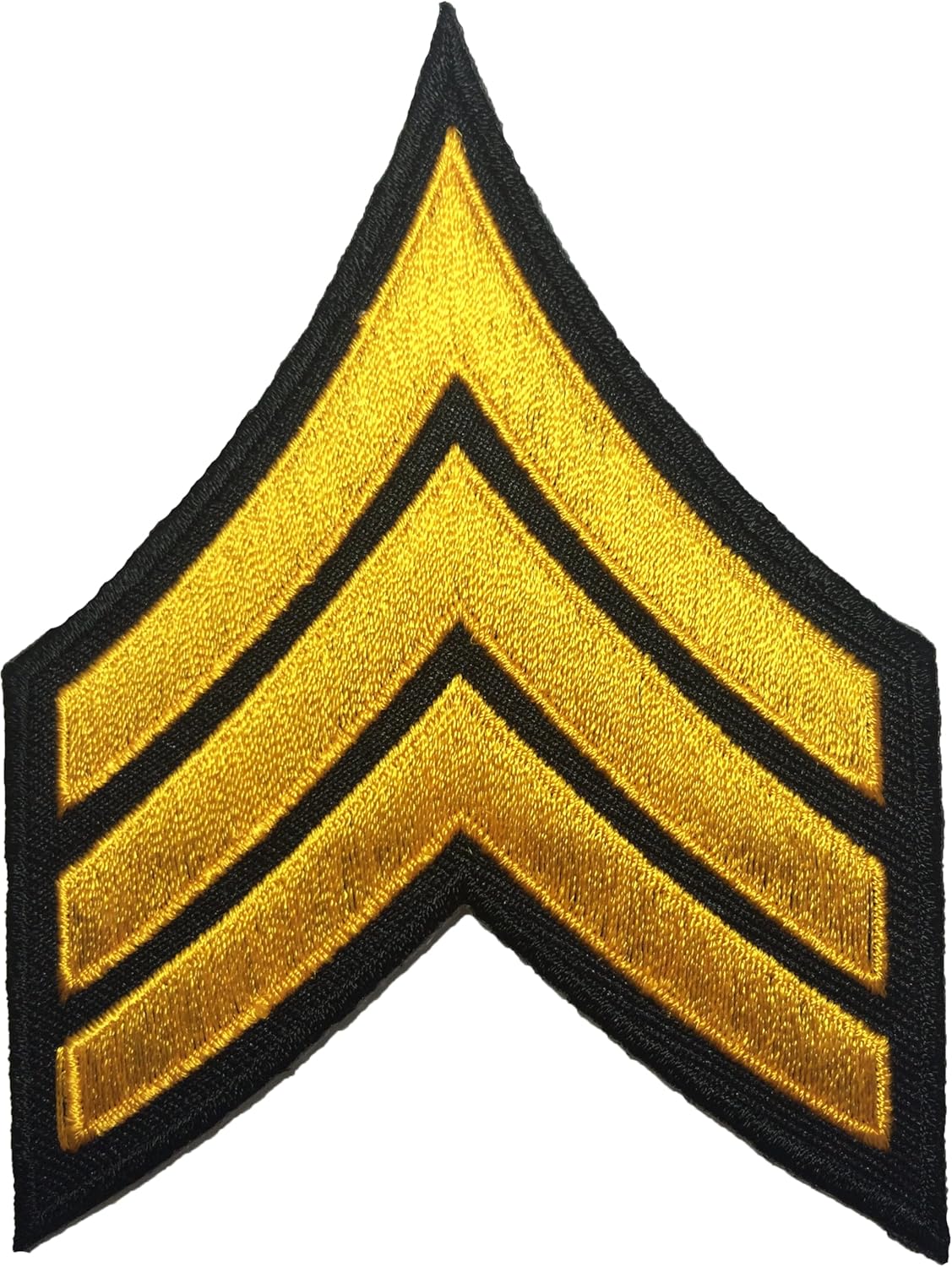 Amazon.com: Papapatch Chevrons Sergeant E-5 Stripes US Army Rank Sew on ...