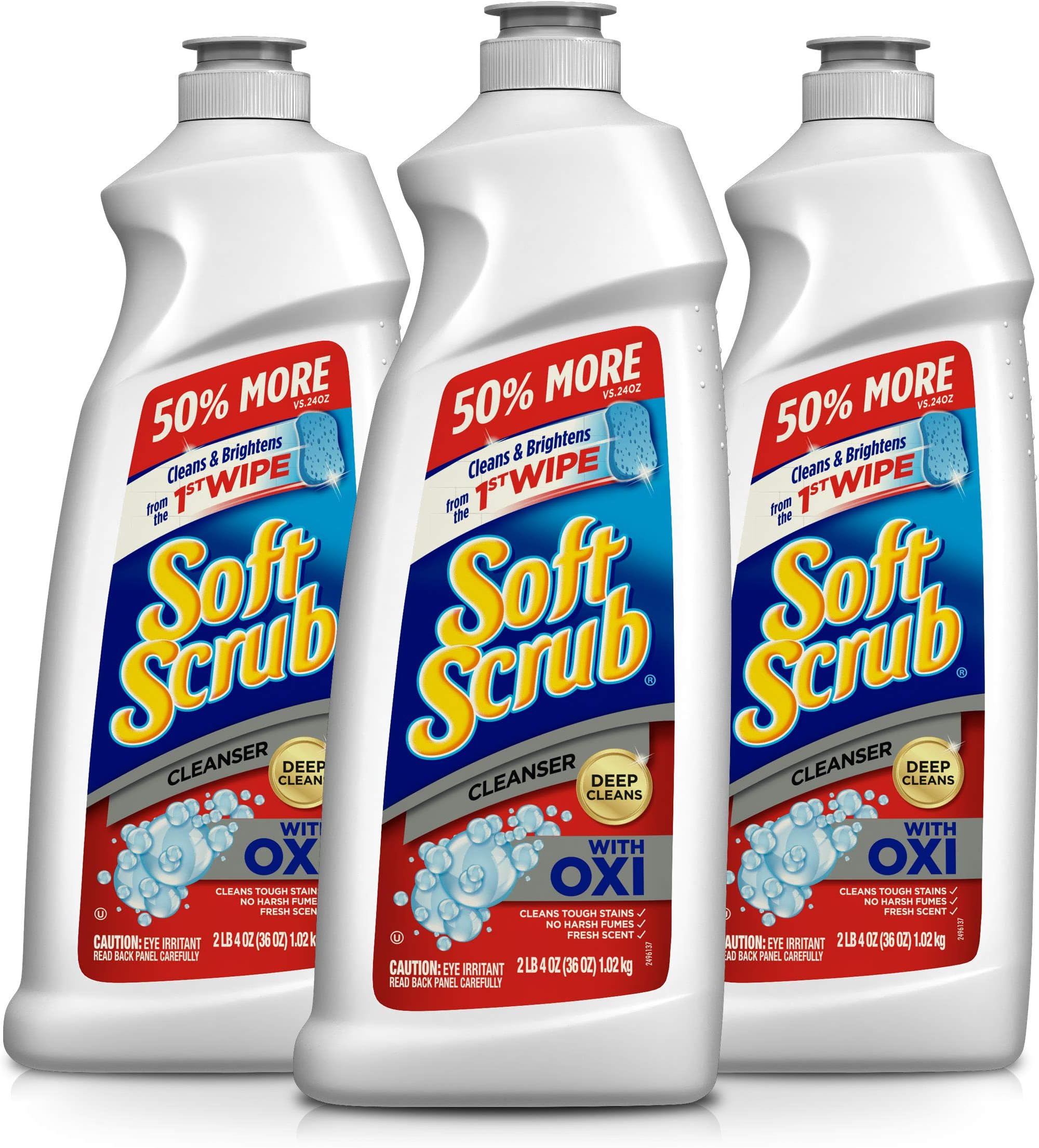 Amazon.com: Soft Scrub Oxi Cleanser, 24 Ounce, (Pack of 3) : Beauty ...