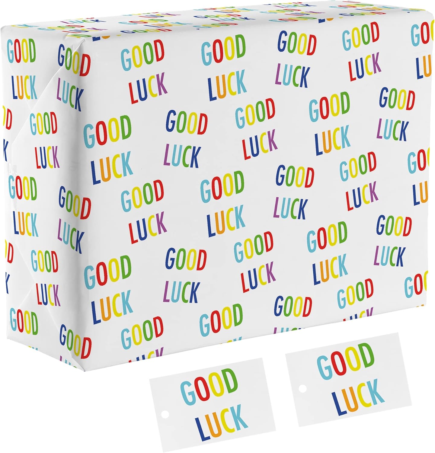 Hunts England - 1 Sheet Of Good Luck Fun Wrapping Paper - Includes 2 ...