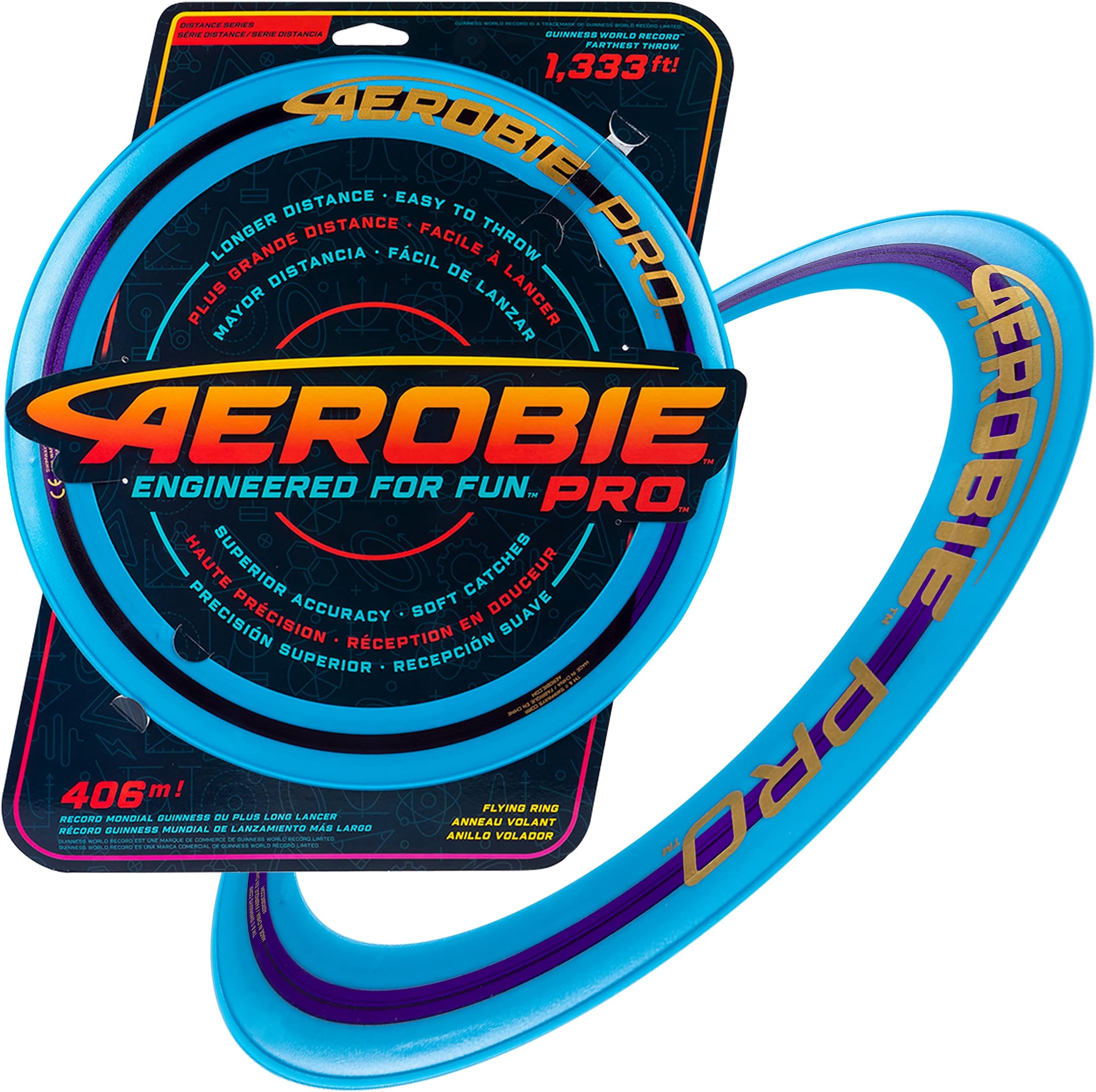 Aerobie 13" Pro Ring - Guinness World Record Flying Ring - Assorted ...
