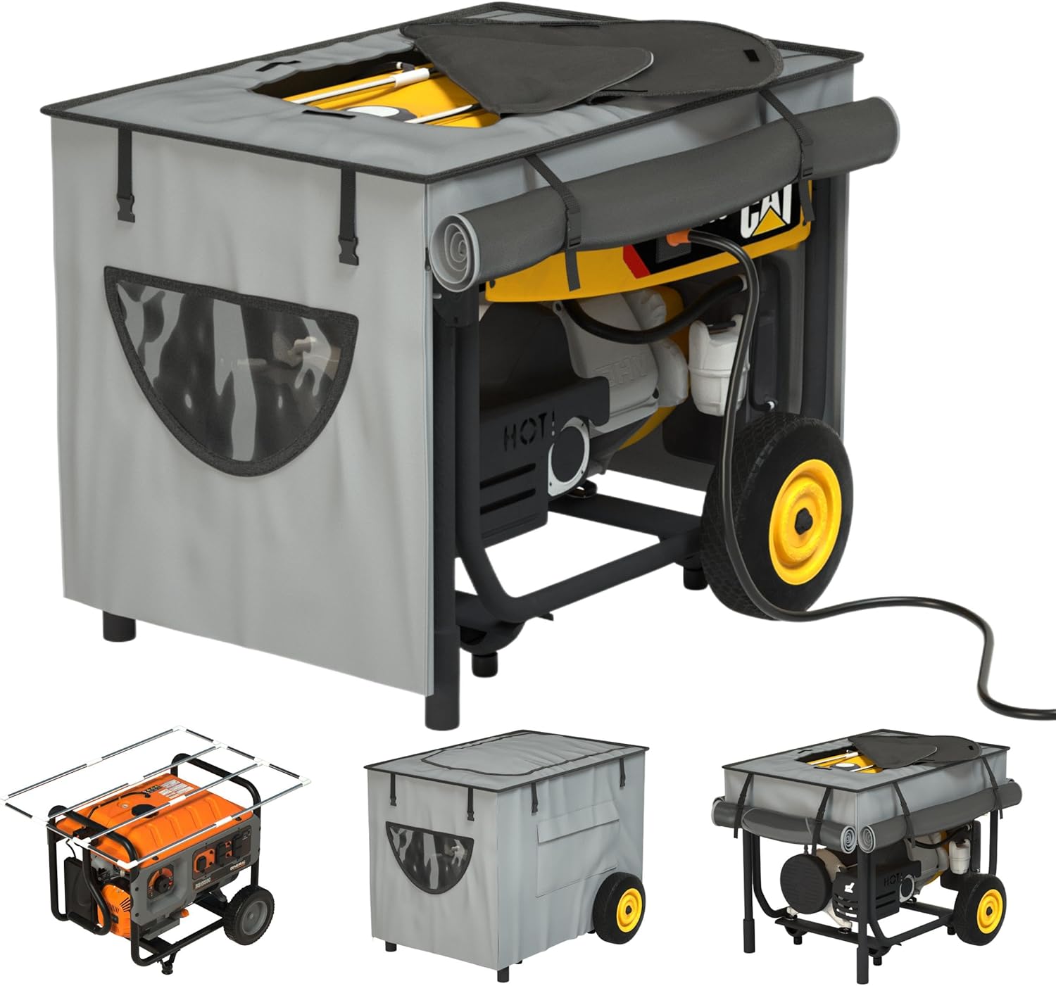 Amazon.com: GEHENG Generator Covers With Bracket,Generator Covers While ...