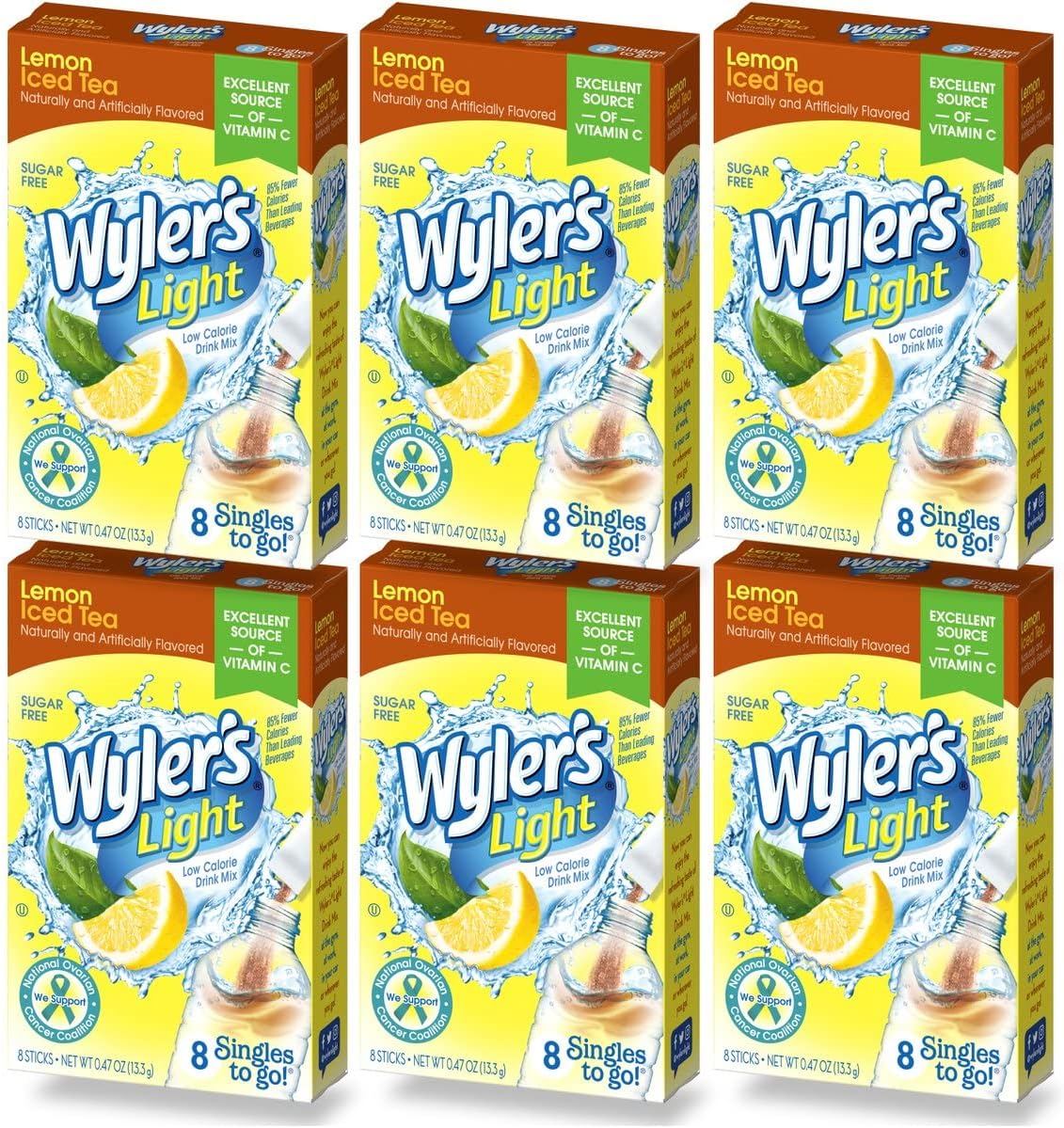 Amazon.com : Wyler's Light Singles to Go Powder Packets, Water Drink ...