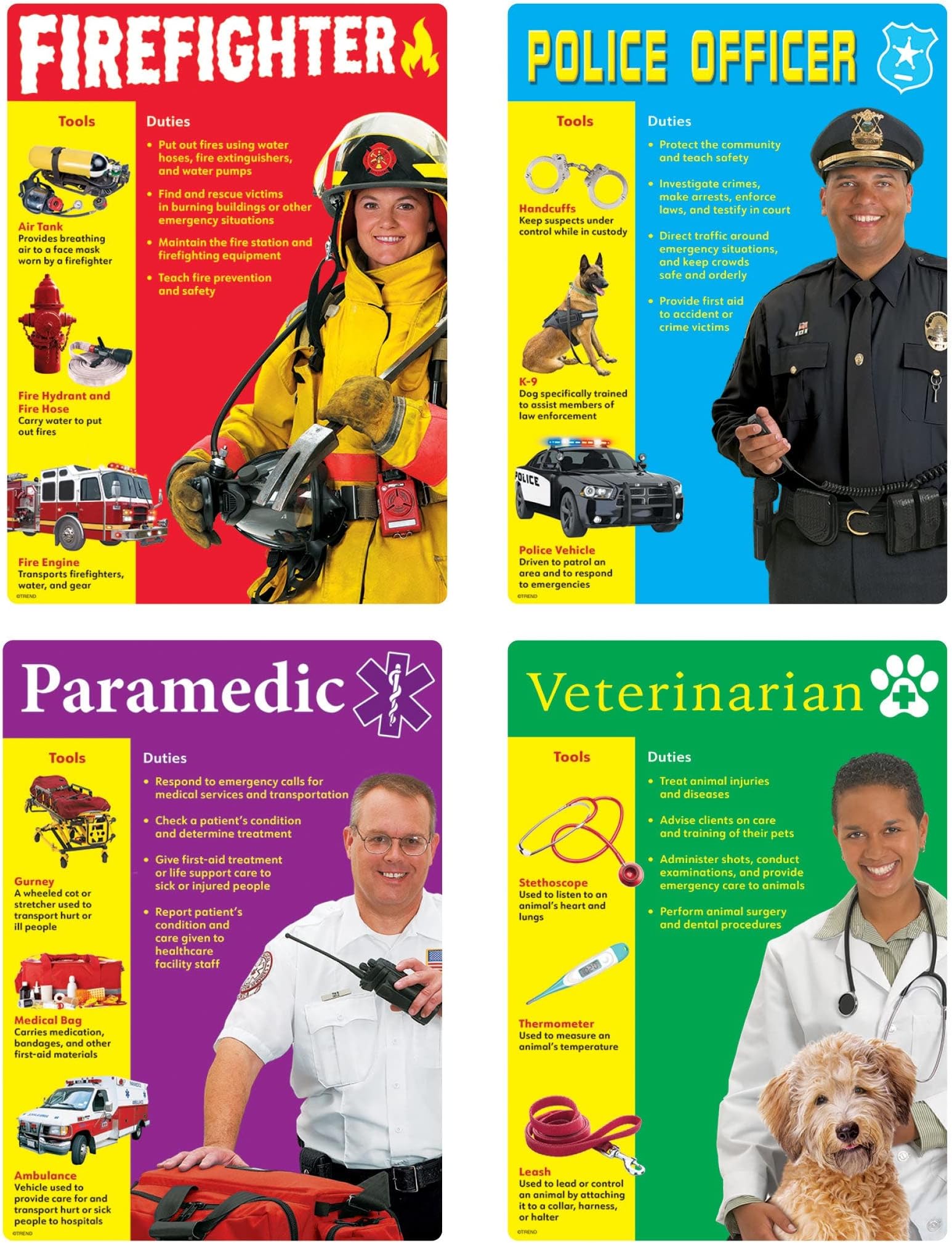 Amazon.com: Fun Express Community Helpers Role Play Activity Cards 24 ...