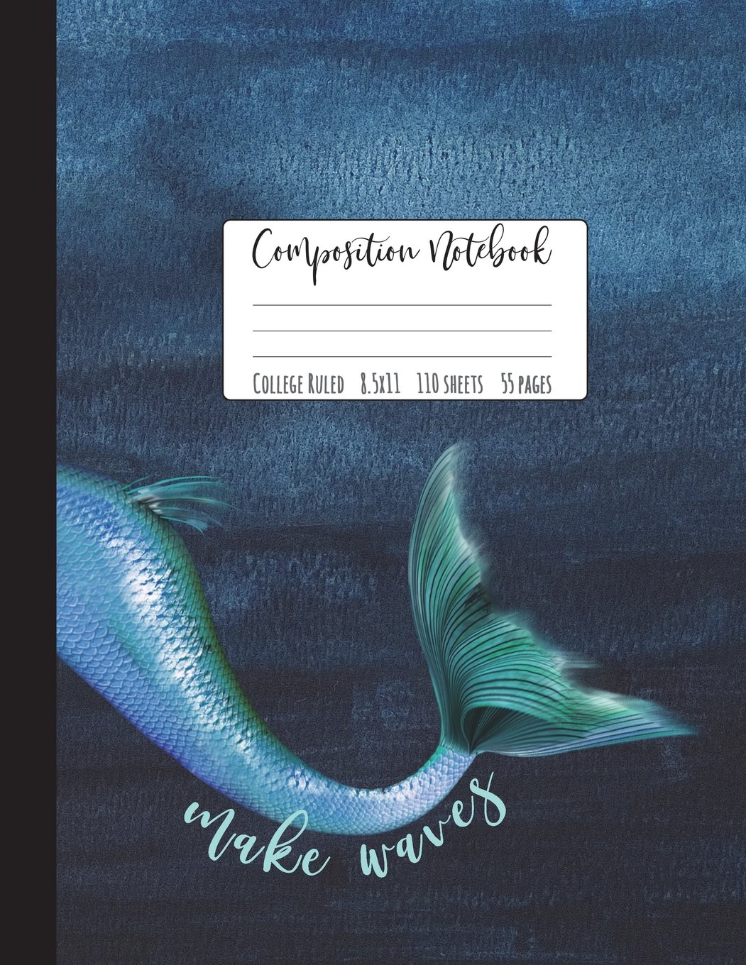Composition Notebook College Ruled: Mermaid Notebook, School Notebooks ...