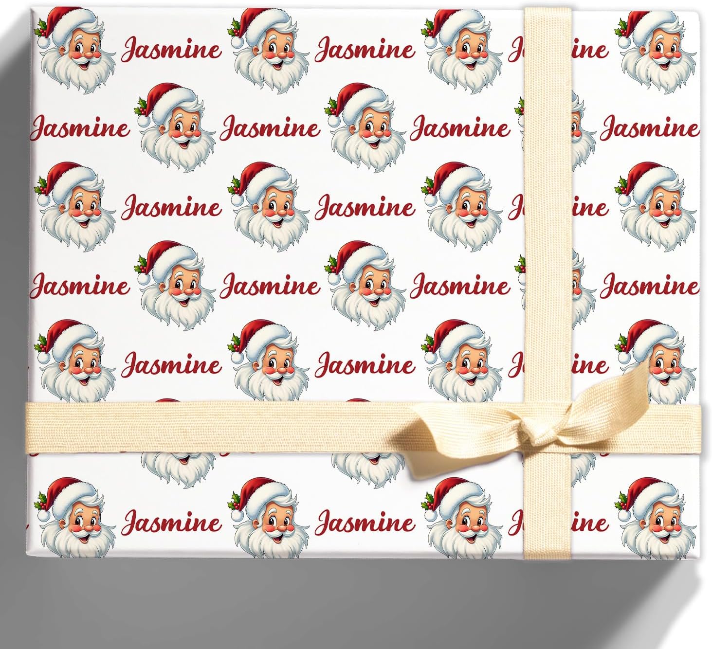 Amazon.com: Personalized Christmas Wrap Paper Rolls with Name, Custom ...