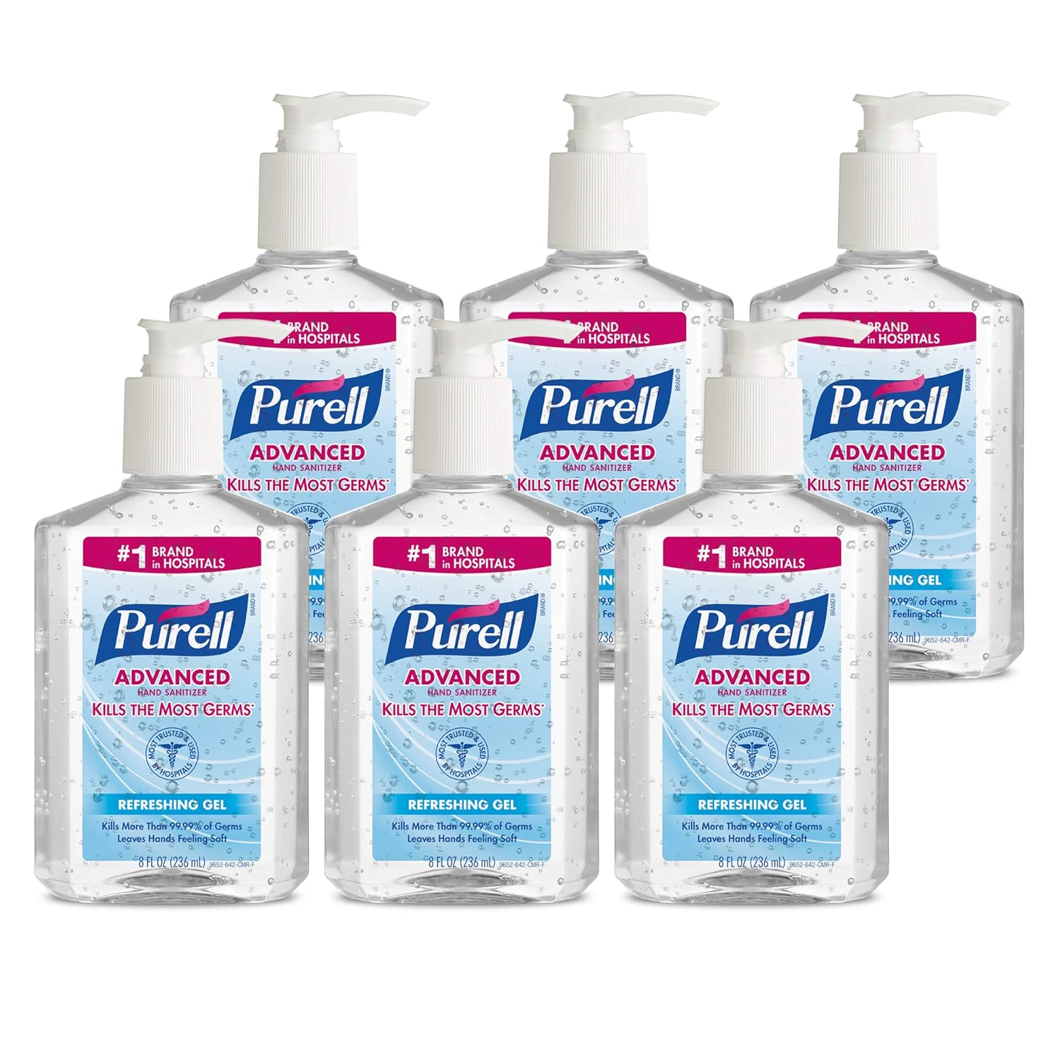 Amazon.com: PURELL Advanced Hand Sanitizer Refreshing Gel, 9652-04-EC ...