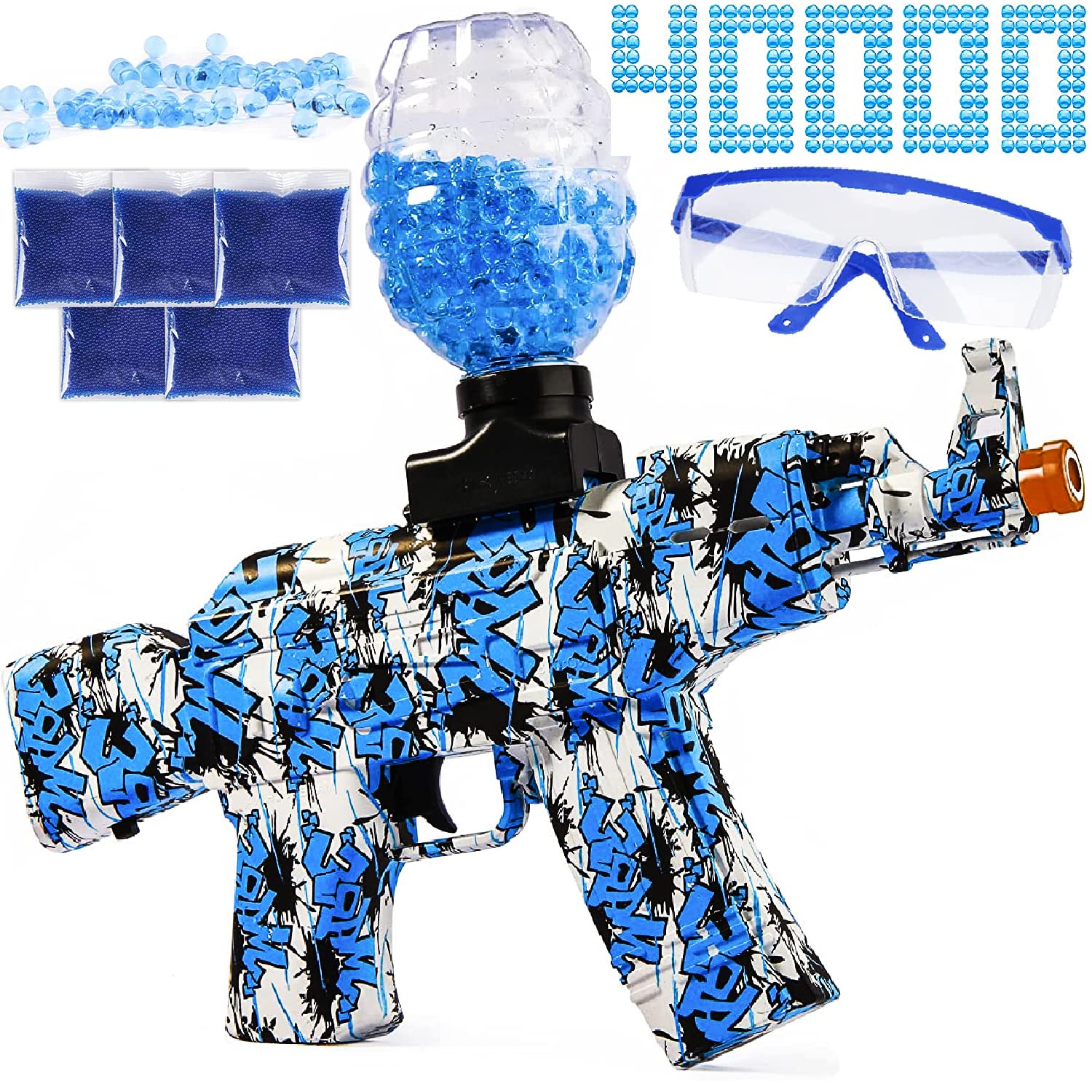 Buy Electric Gel Blaster Gel Blaster with Goggles and 40000 Water BeadsSplat Toy Blaster ...