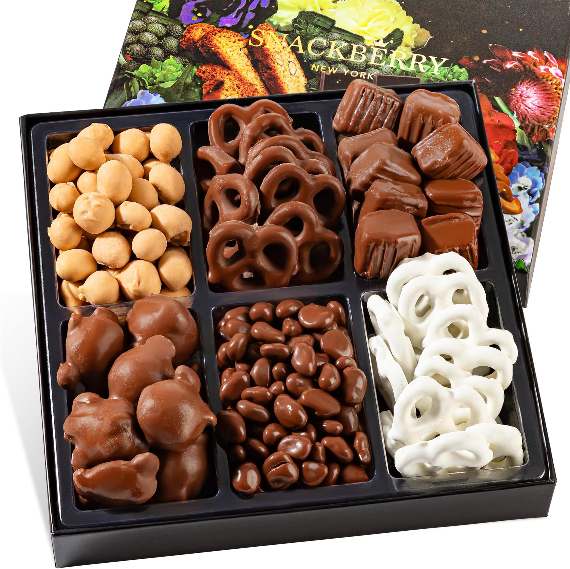 Amazon.com : Snackberry Premium Chocolate Gift Box - Gourmet Assortment ...