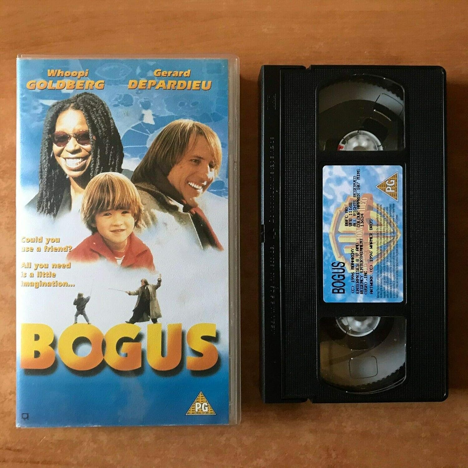Bogus [VHS] [1996] : Haley Joel Osment, Gérard Depardieu, Whoopi ...