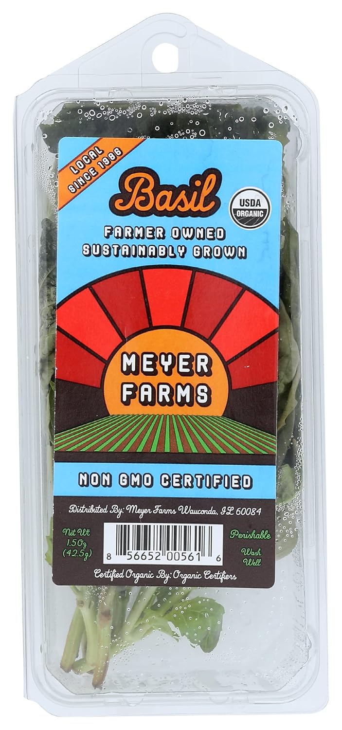 Amazon.com: Herb Basil Packaged Organic, 1.5 Ounce : Grocery & Gourmet Food