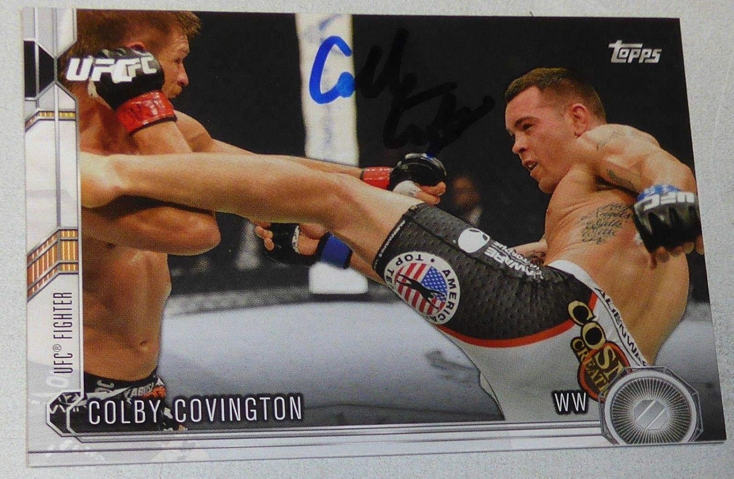 Colby Covington Signed UFC 2015 Topps Chronicles Card #250 Autograph ...