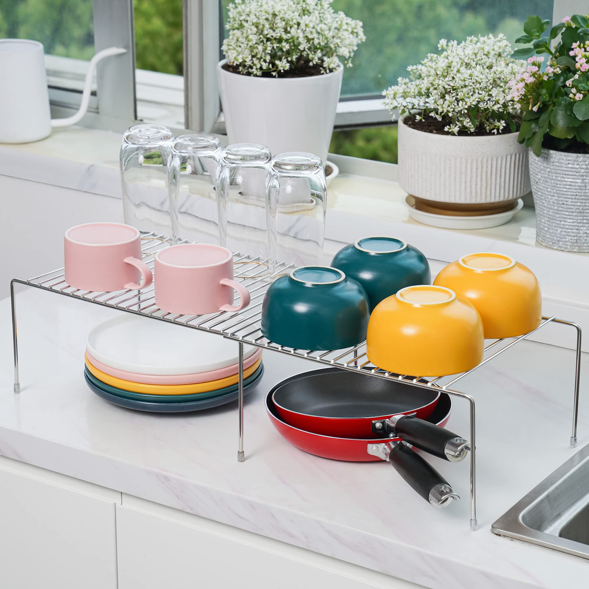 Snapklik.com : Tomorotec Stainless Steel Expandable Kitchen Storage ...