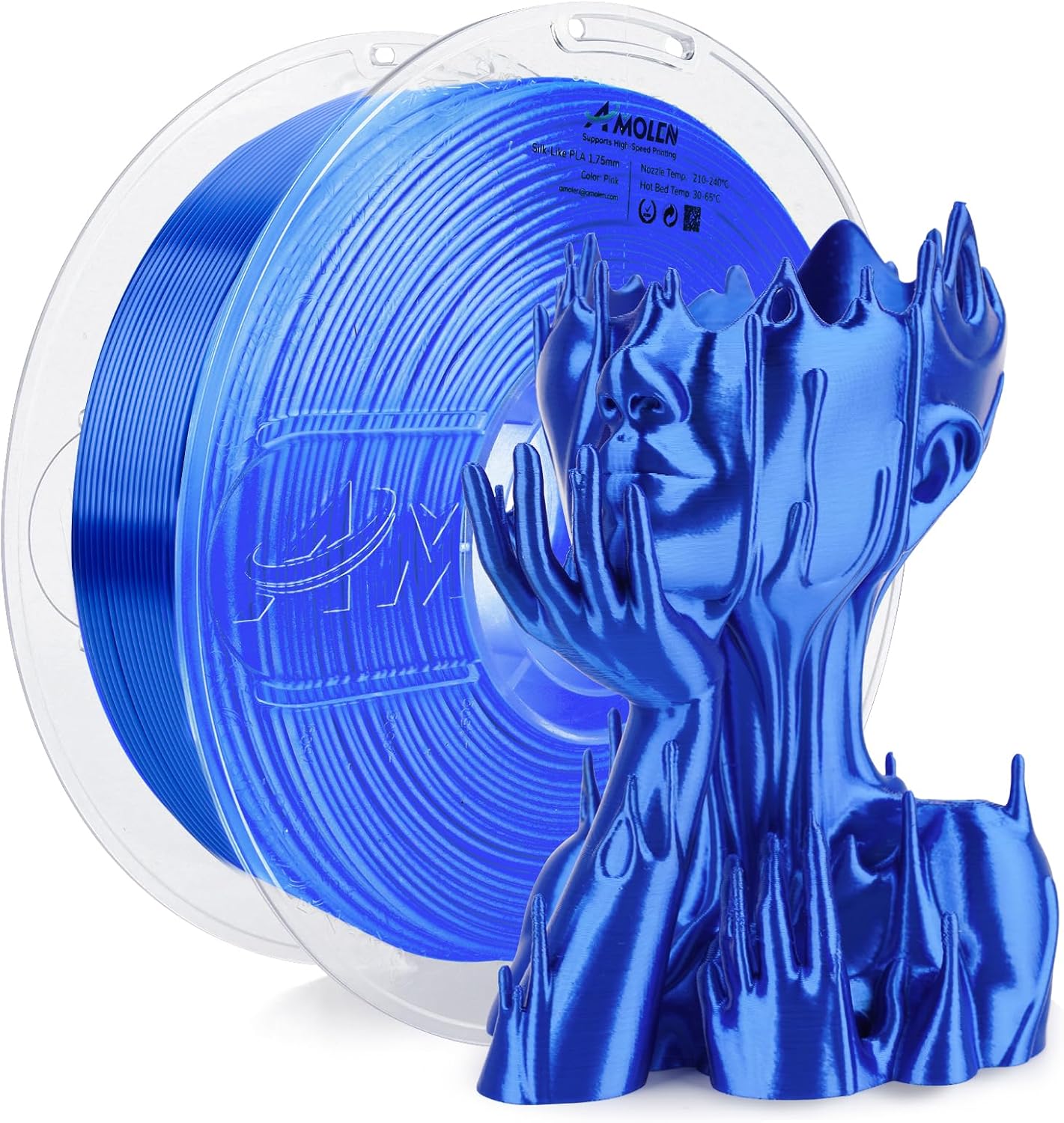 Amazon.com: AMOLEN Silk PLA Filament 1.75mm 3D Printer filaments, Shiny ...