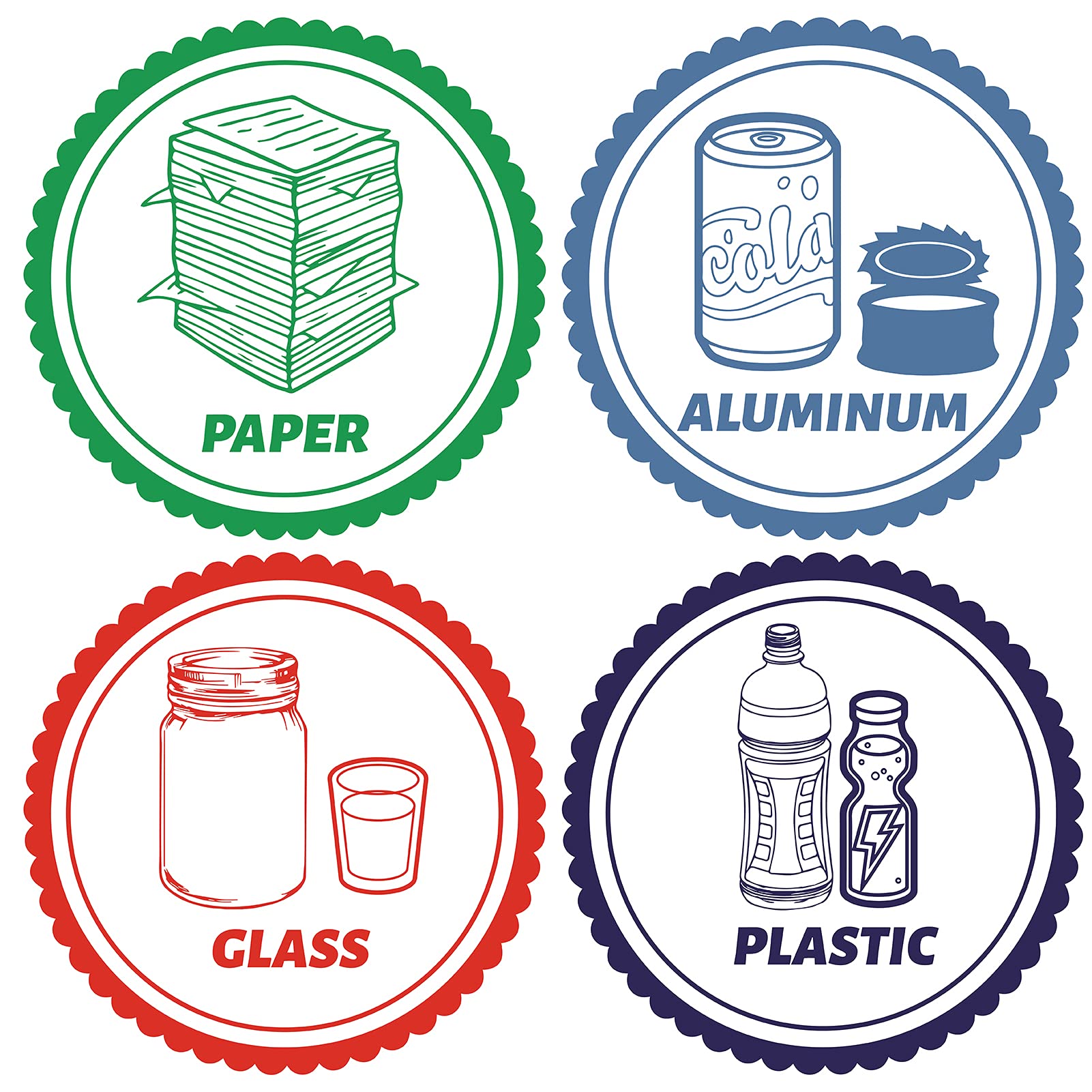 Recycling Papier Teken