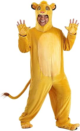 Amazon.com: Men's Plus Size Disney Simba Costume | Lion King Costumes ...