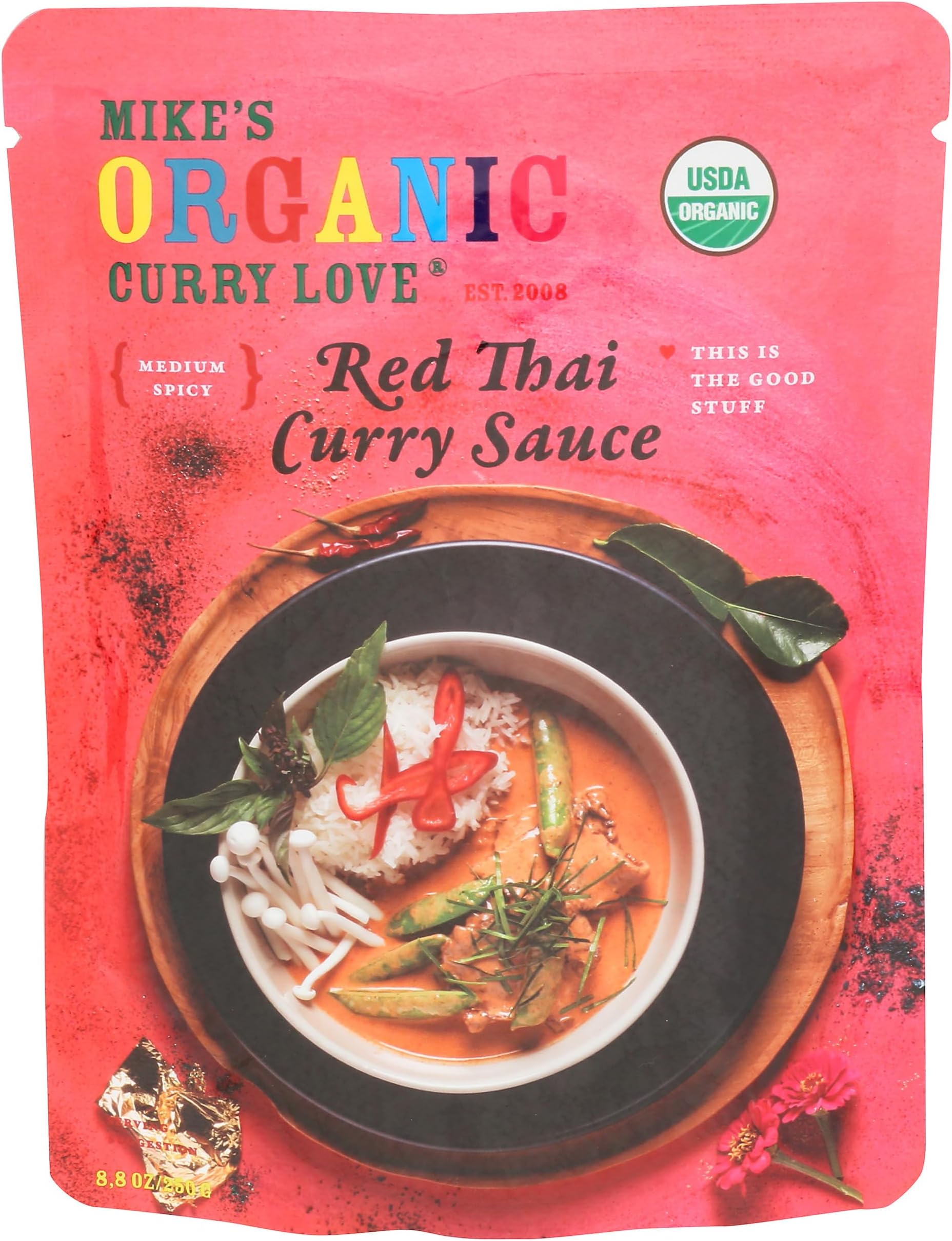 Amazon.com : Red Thai Curry Sauce ORGANIC. VEGAN. DAIRY FREE. FOR A ...