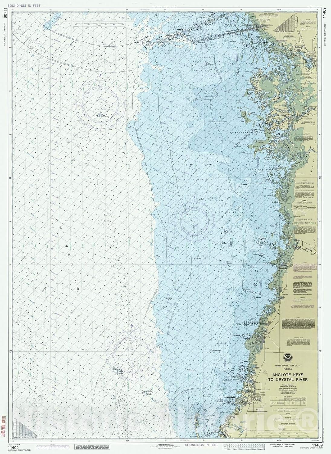 Amazon.com: Historic Pictoric Vintage Map - Anclote Keys to Crystal ...
