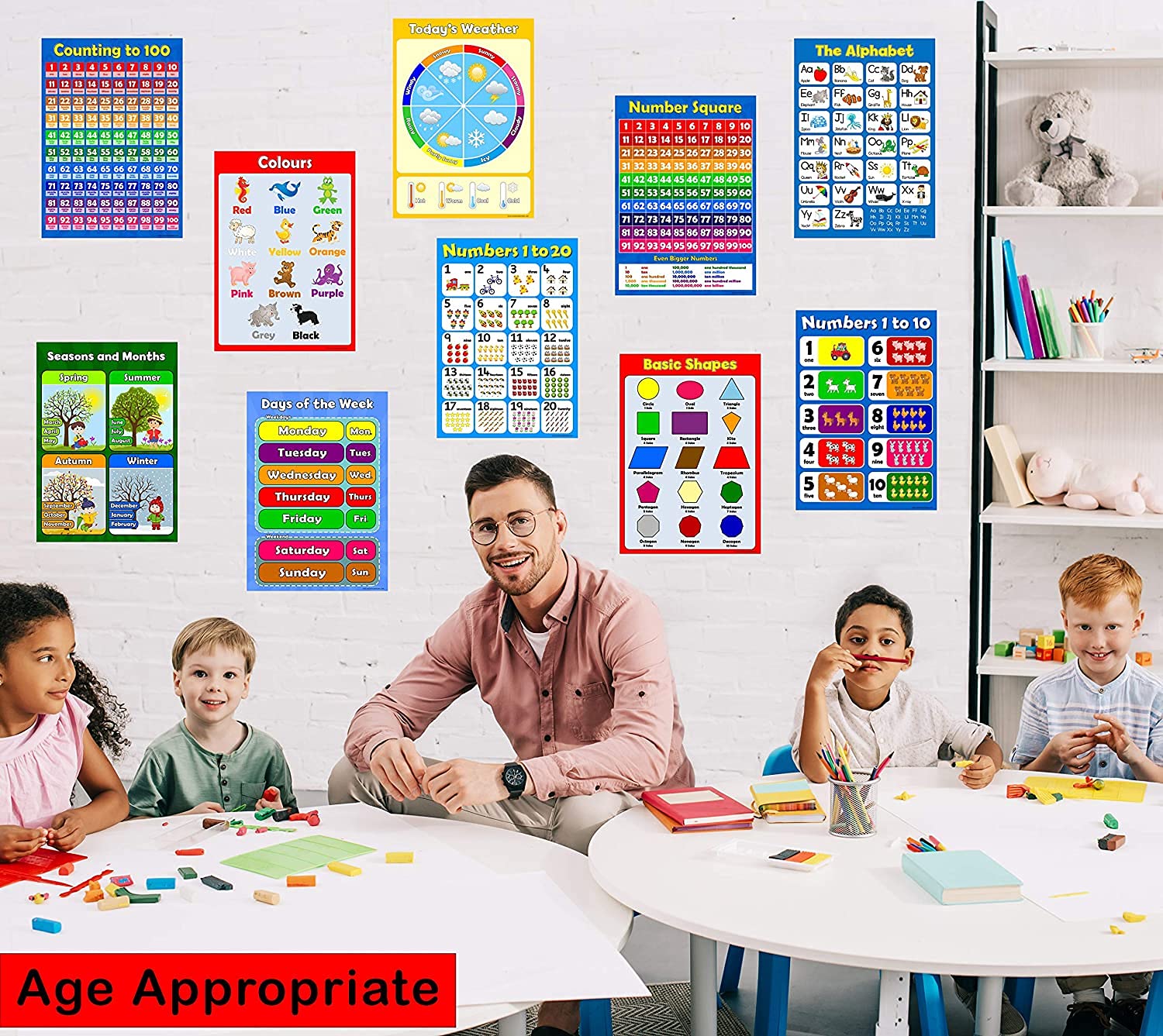 16 Pcs Educational Posters Speech Learning Poster Grammar Poster ...