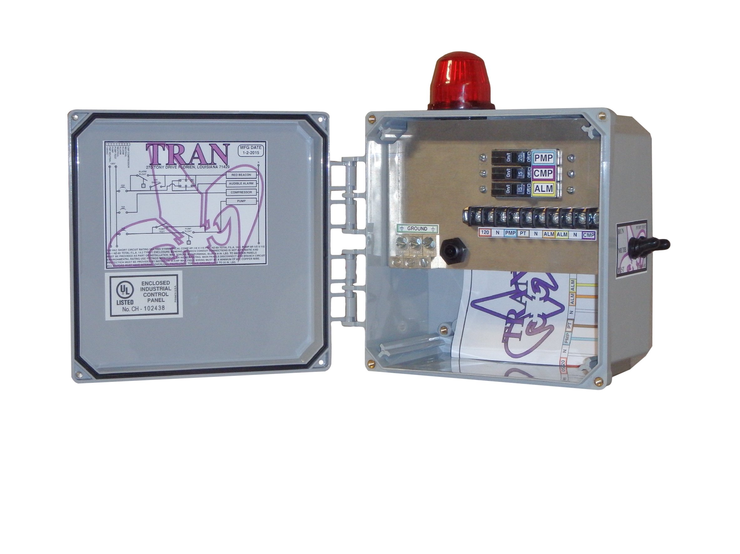 Buy Tran-N2 Aerobic Septic Control Panel - With Pressure Sensor - 3 ...