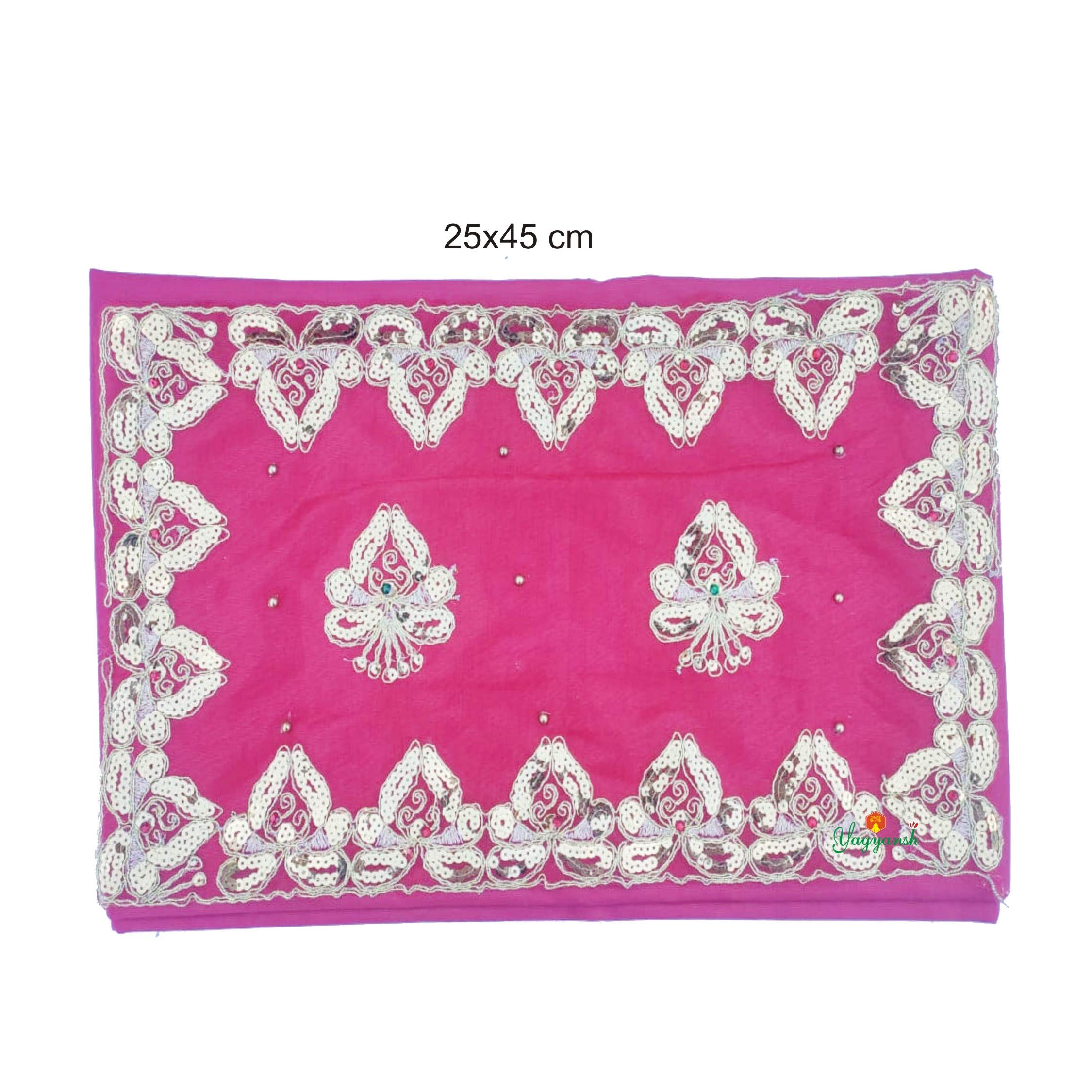 Buy MATA chunri//Chunni/Devi Maa Chunri/Durga Devi Chunni with Golden Emcroidery and Lace to ...